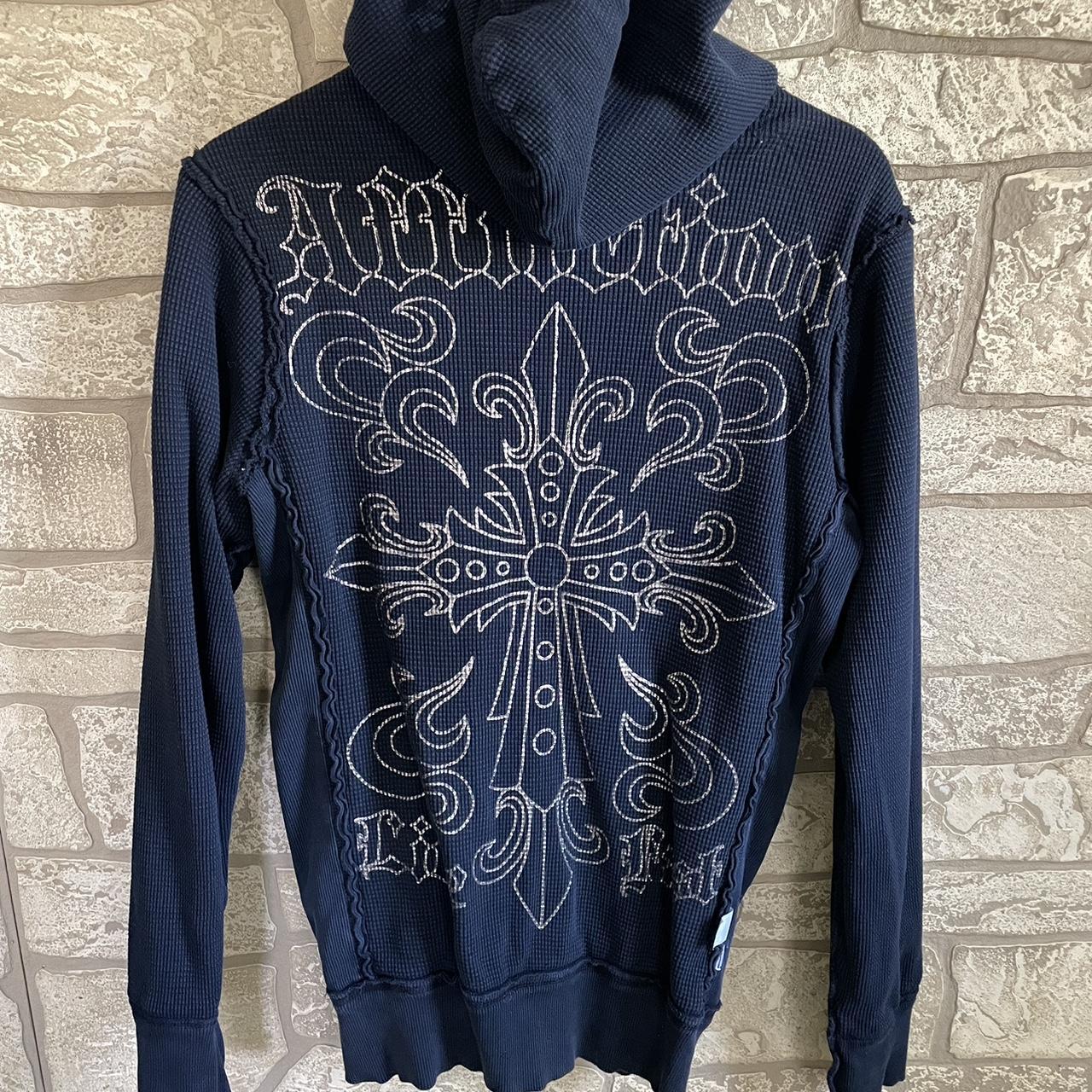 Women’s Affliction Zip Up Hoodie Sweater size XL... - Depop
