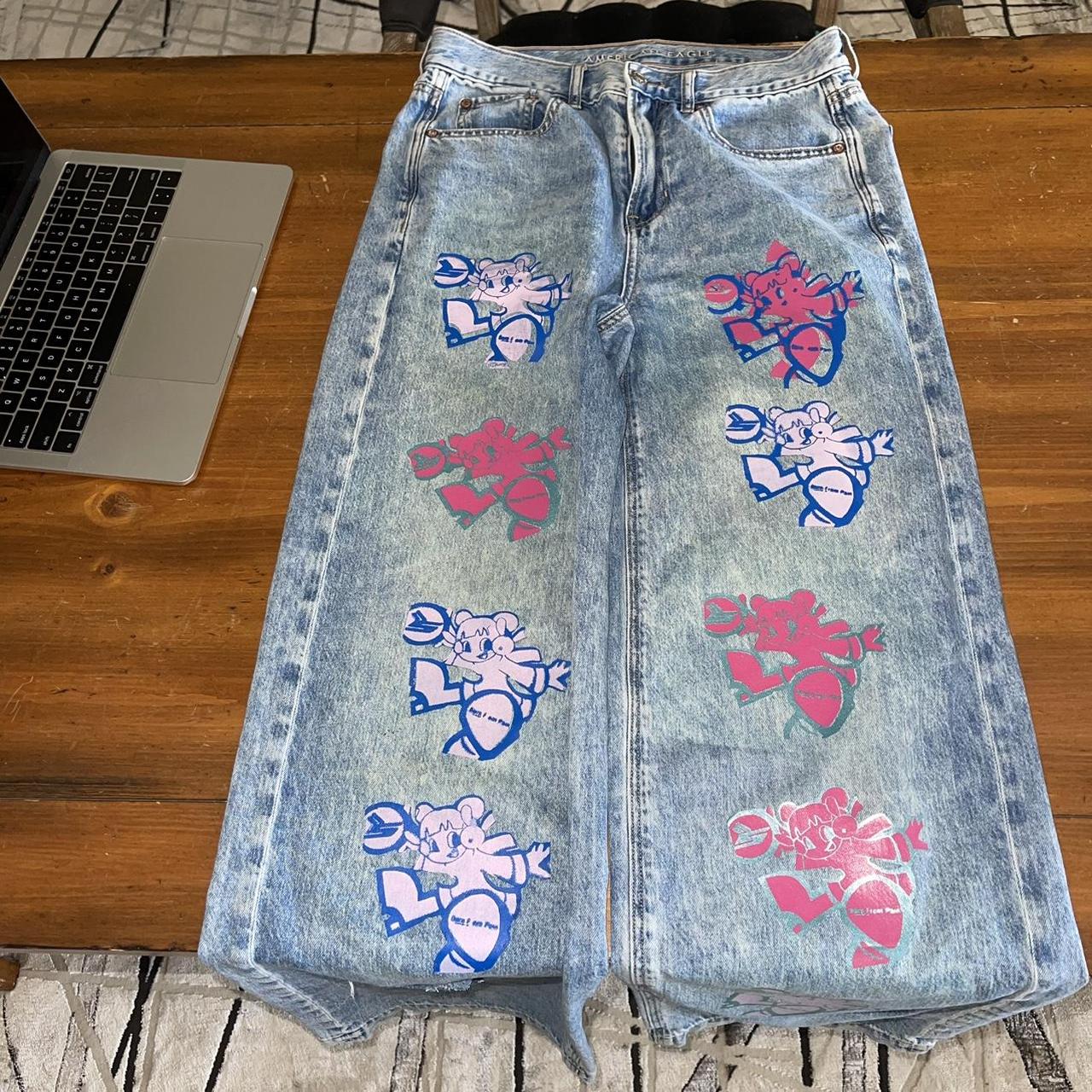 Custom x Sickö Jeans x Born From Pain Ian Connor 14... - Depop