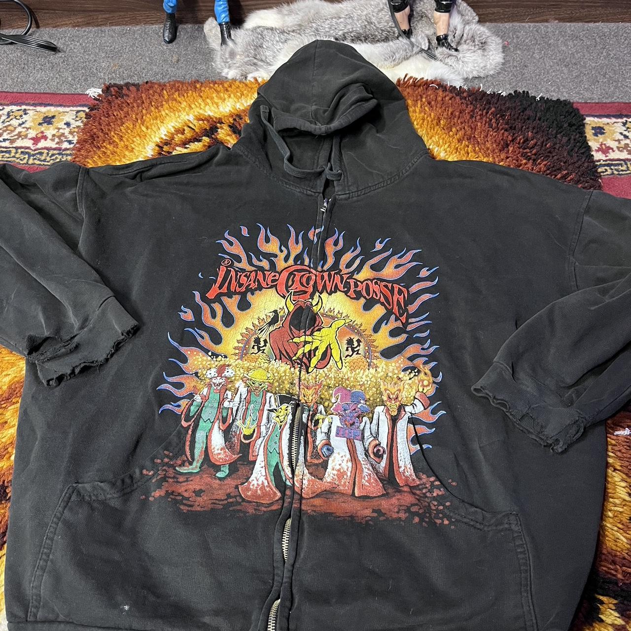 27x24 y2k icp insane clown posse hoodie little... - Depop