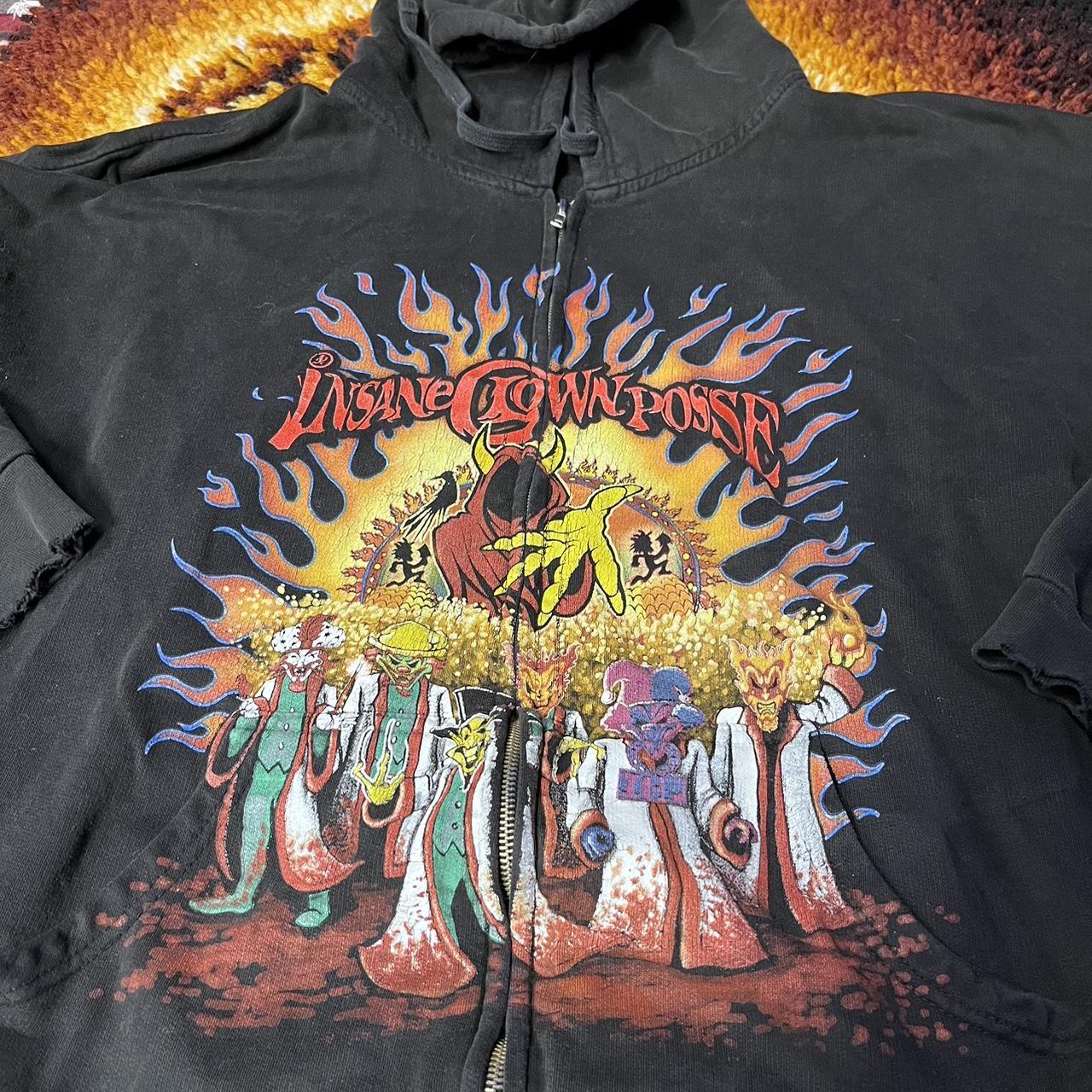 27x24 y2k icp insane clown posse hoodie little... - Depop