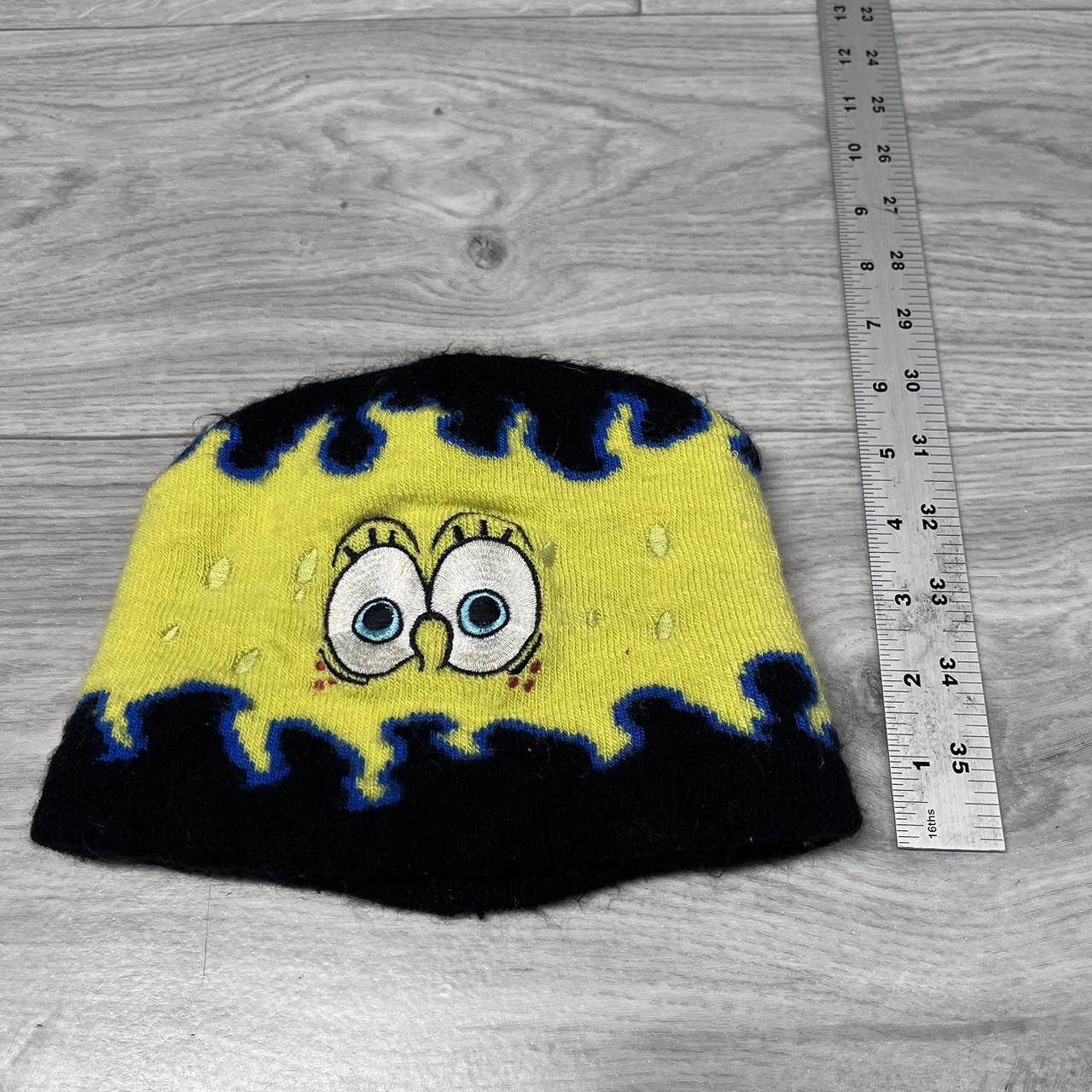 Crazy y2k spongebob beanie with flames #y2k... - Depop