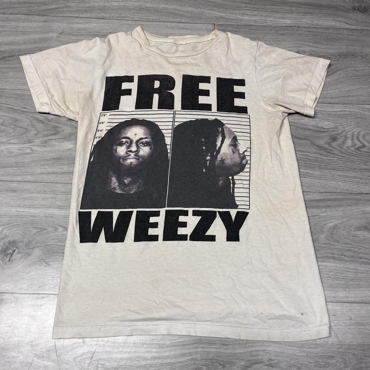 Vintage y2k free weezy lil wayne rap tee Hip hop... - Depop