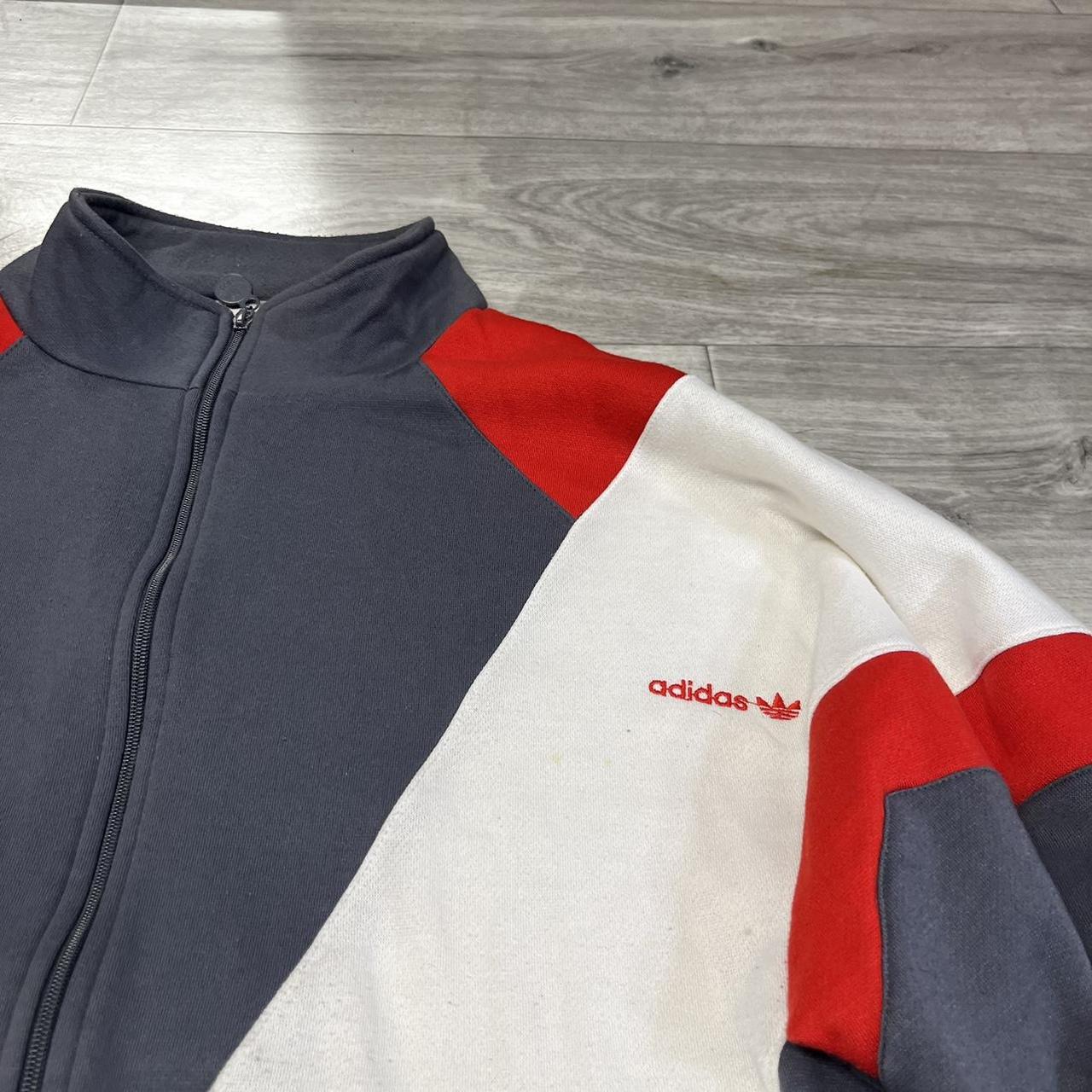 Vtg 80s adidas tracksuit top sweater zipup #80s | Depop Vtg 80s adidas tracksuit top sweater zipup #80s | Depop