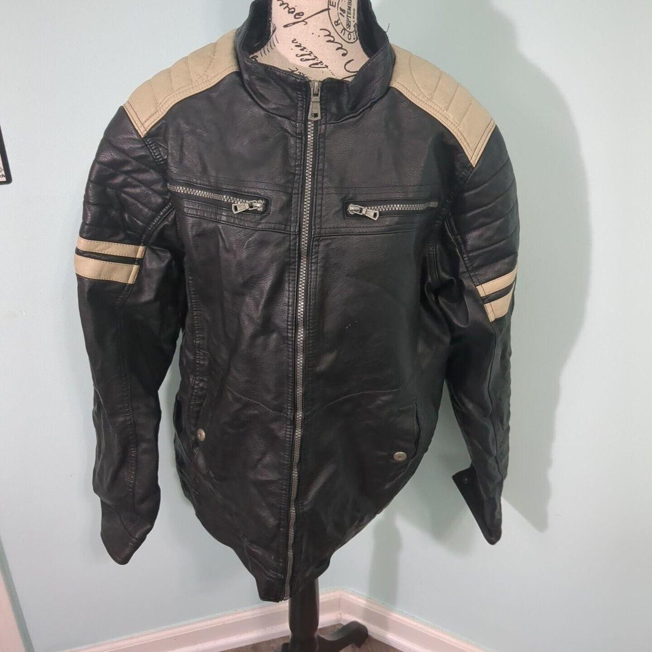 Hard Edge Jacket Men's moto motorcycle bomber... - Depop