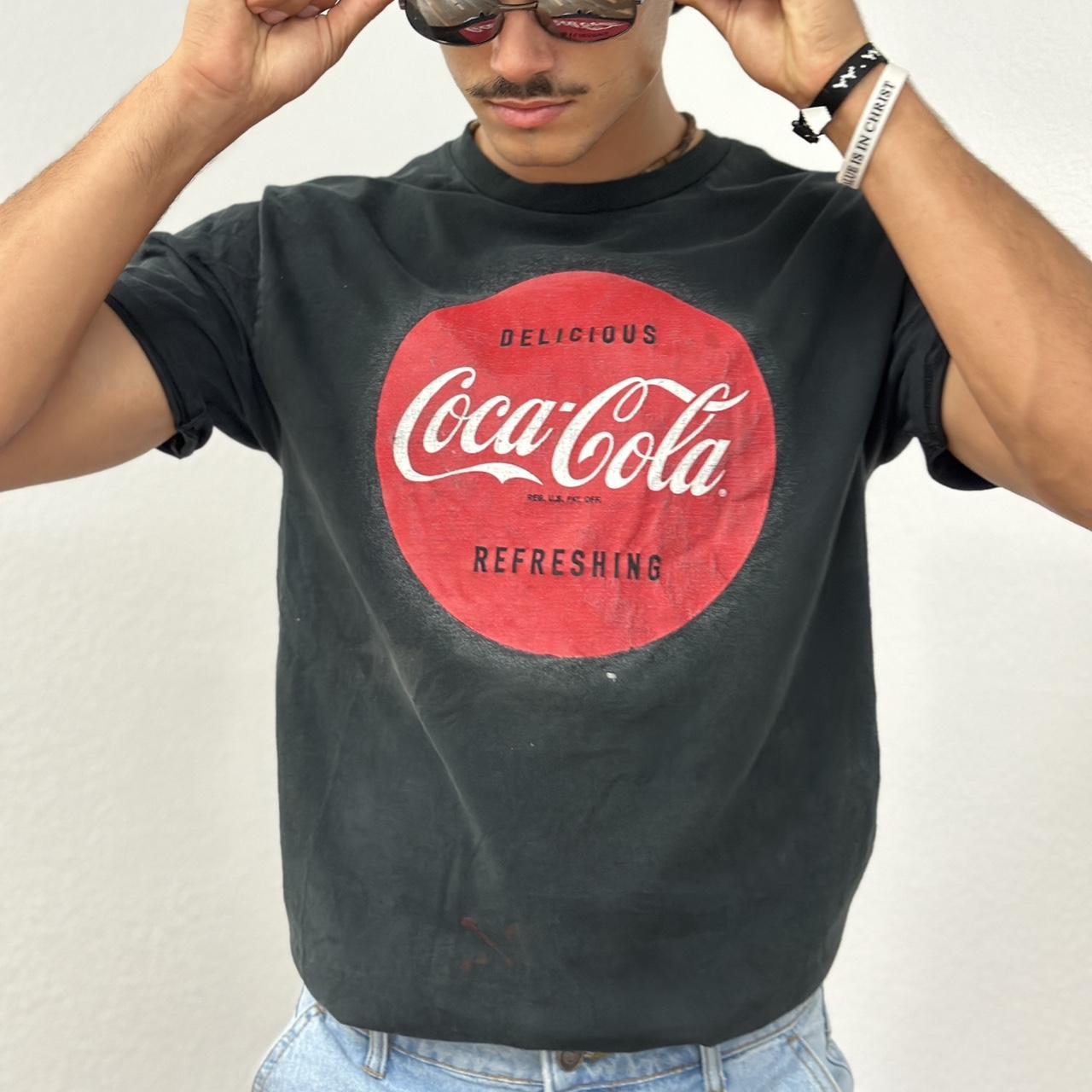 Coca-Cola shirt🥤 Fits like a M/L Super vintage... - Depop