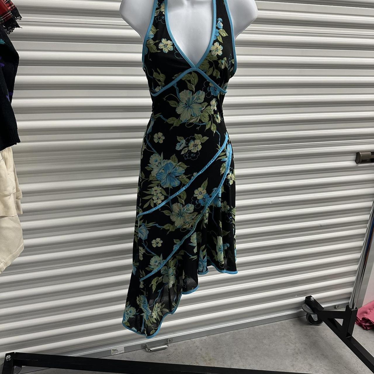 Y2k early 2000s Ruby rox assymetrical hem floral... - Depop