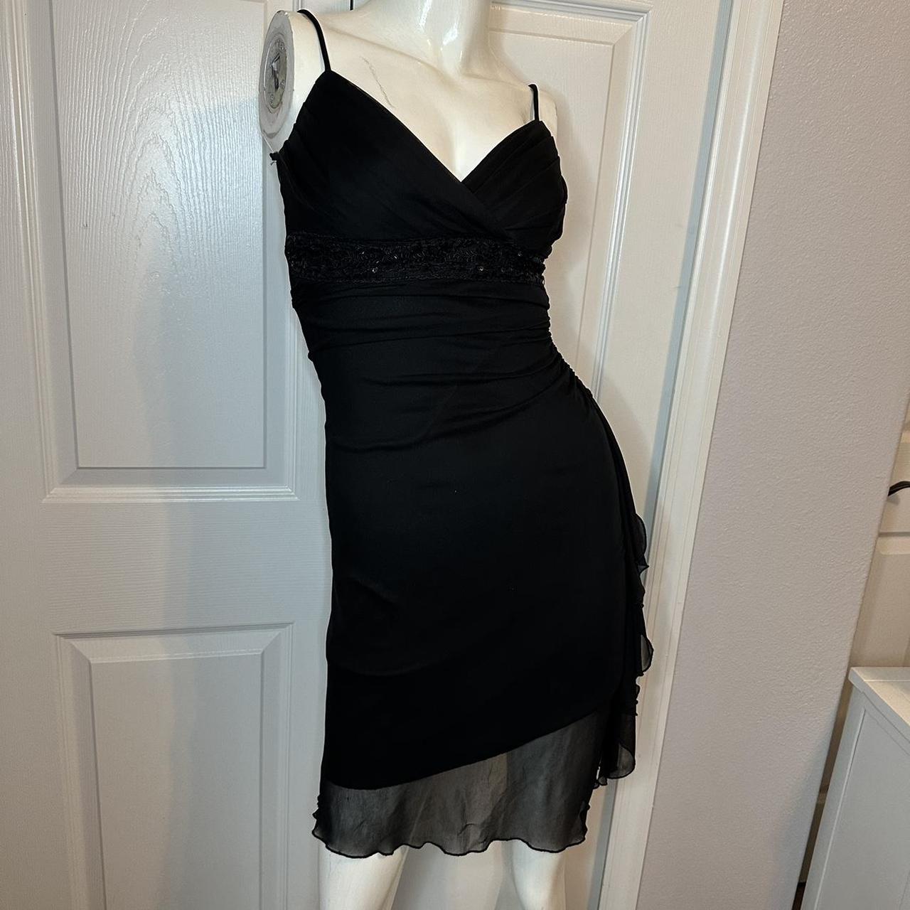 Vintage 90s goth city triangles dress. Size... - Depop