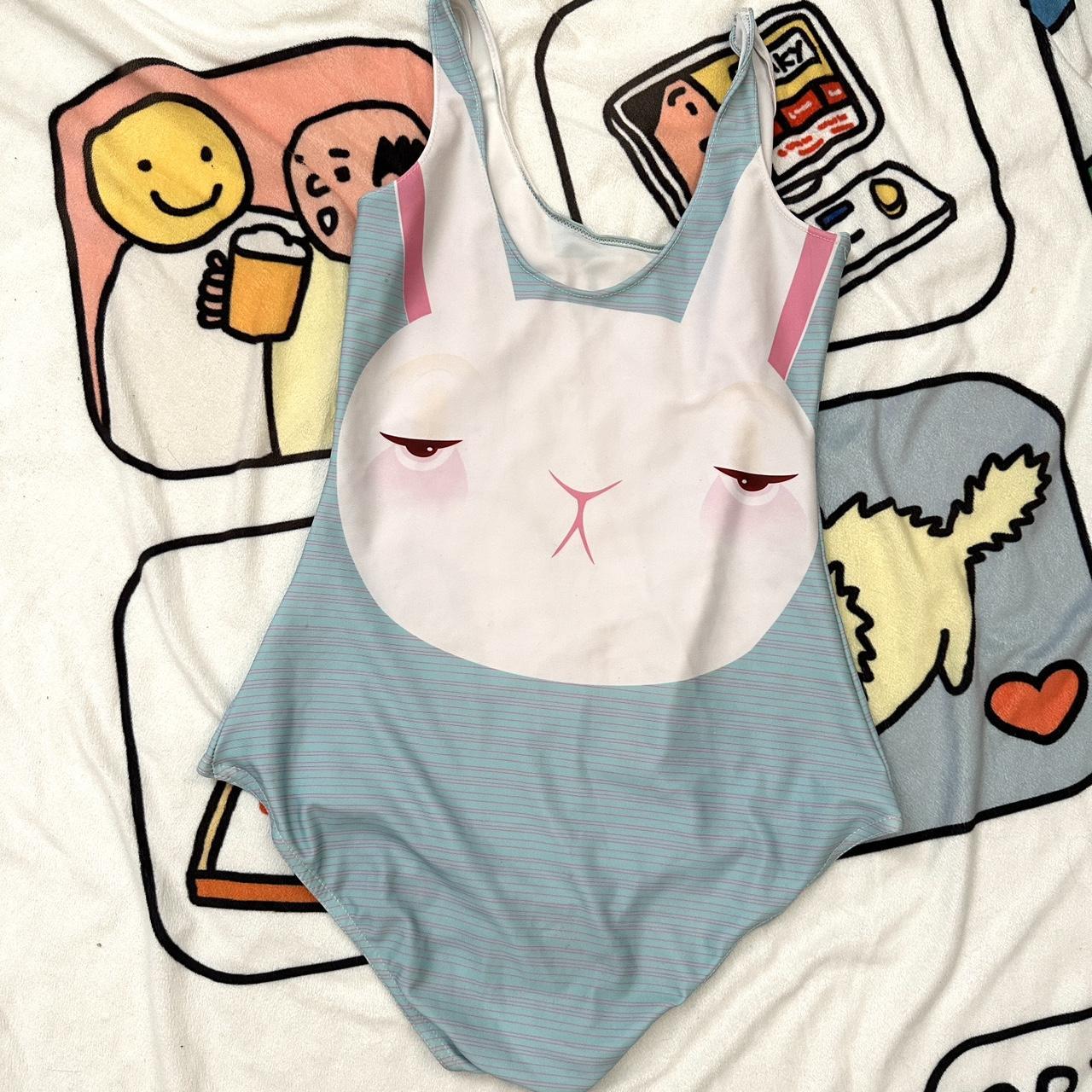 White rabbit swim suit #rabbit #rabbitswimsuit - Depop