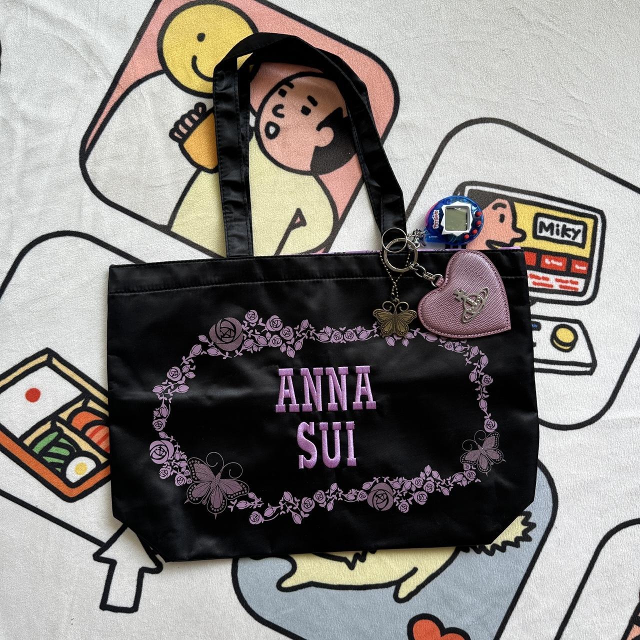 Anna sui tote bag with 🦋 widgets 28x41 cm - Depop