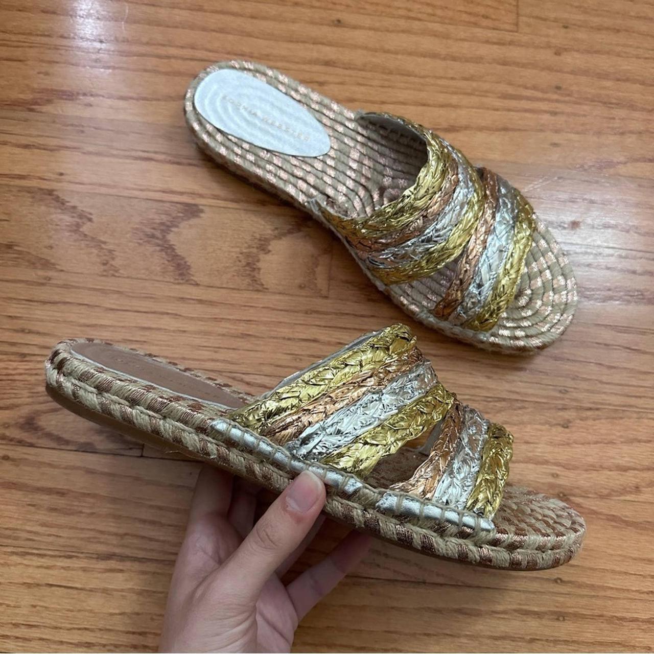 Sophia Webster Ines Metallic Espadrille Sandal... - Depop