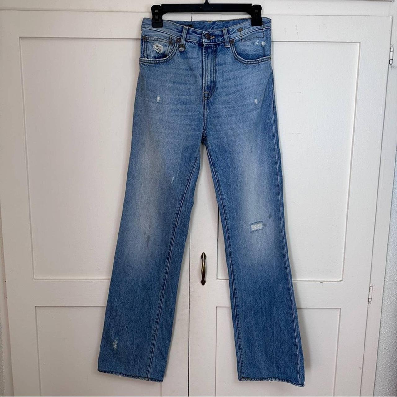 R13 Colleen Straight Leg Jean In Holy Size... - Depop