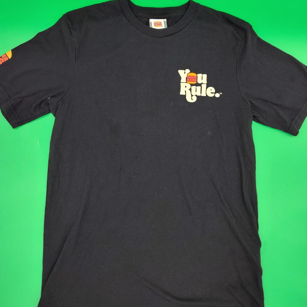 Burger King 👑 you rule t shirt size small Y2K unisex - Depop