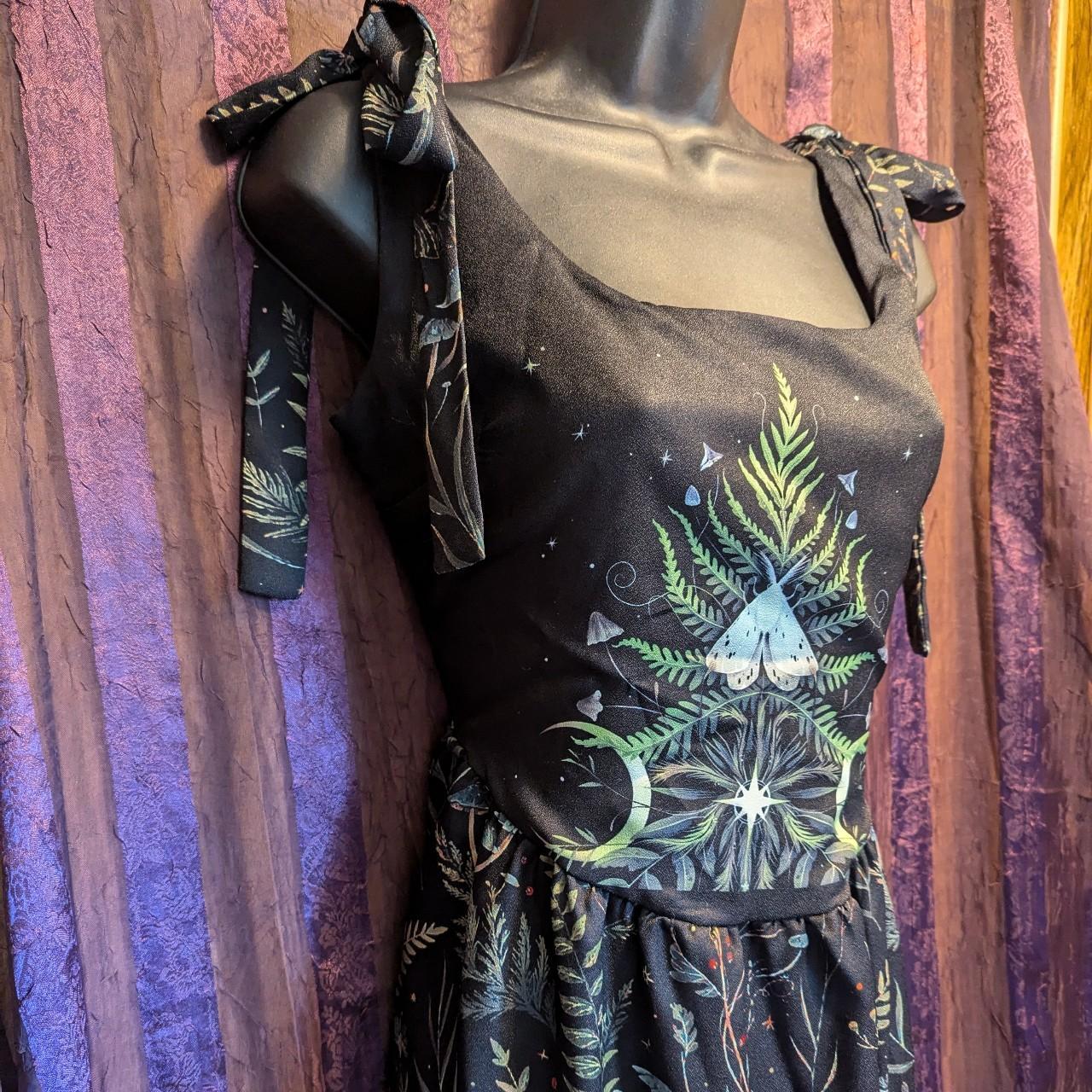 Gorgeous botanical Coramoon Moth maxi dress with... - Depop