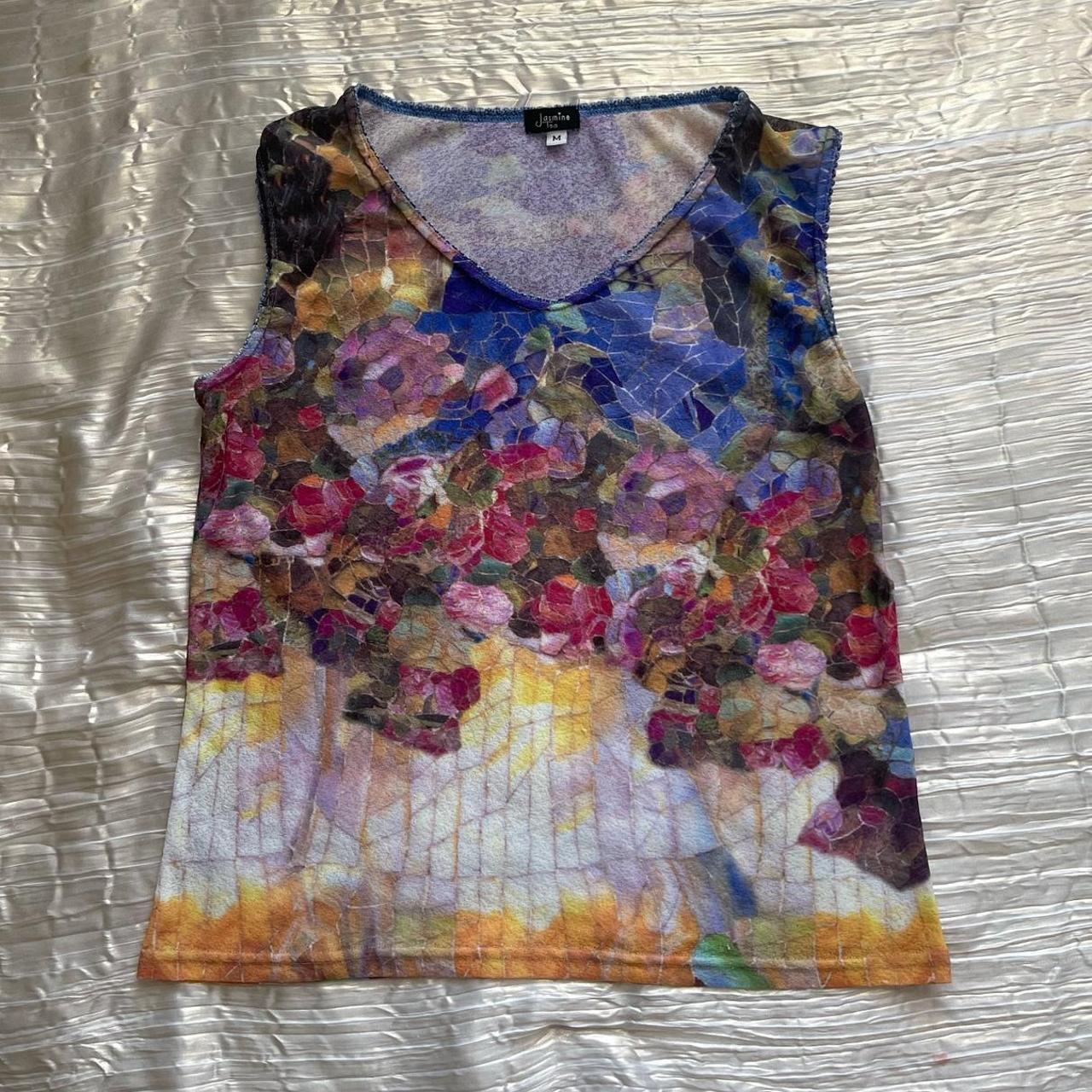 stain glass top - Depop