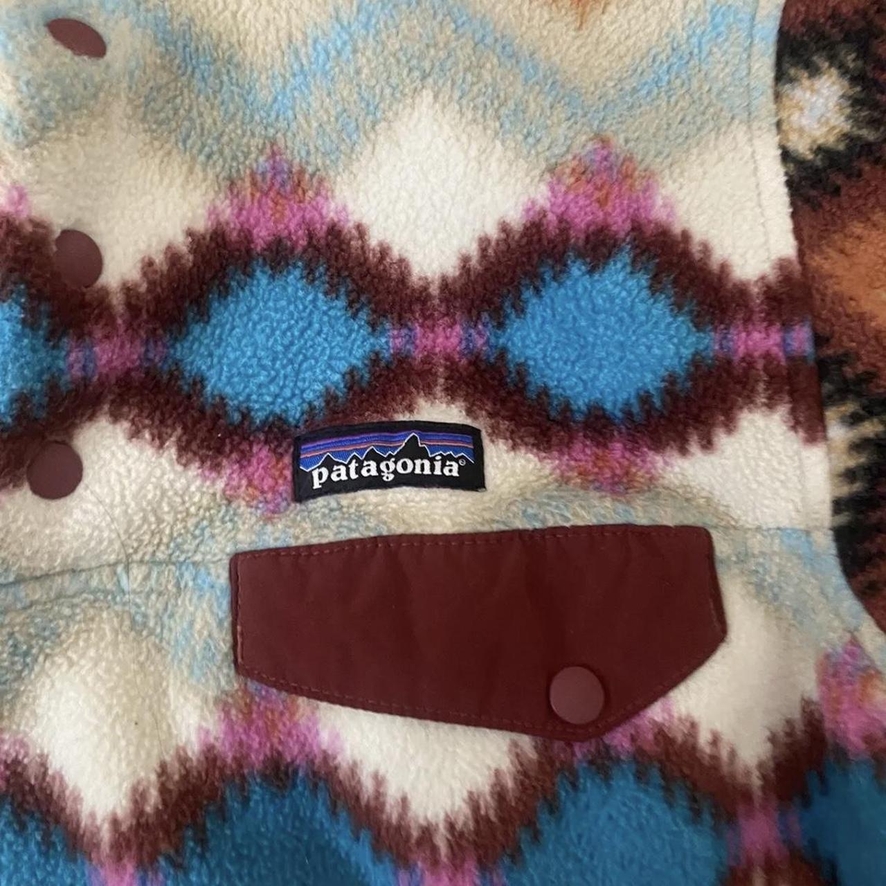 Patagonia Aztec print fleece jacket Unisex but I... - Depop
