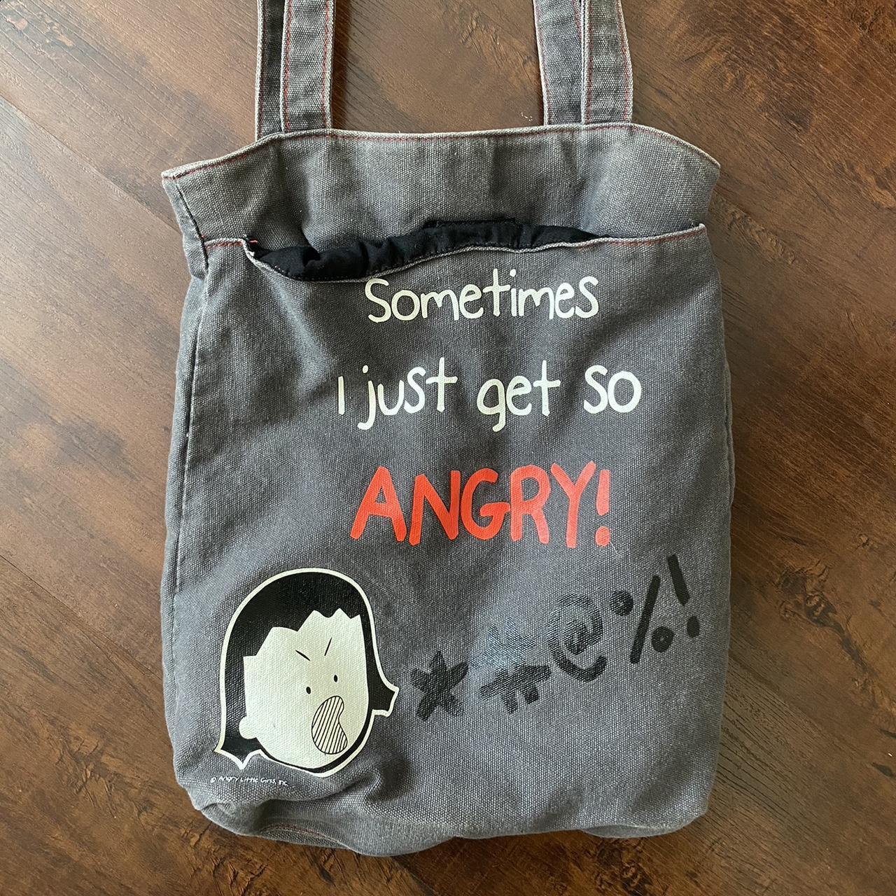 Angry little girls small tote bag A Part that... - Depop