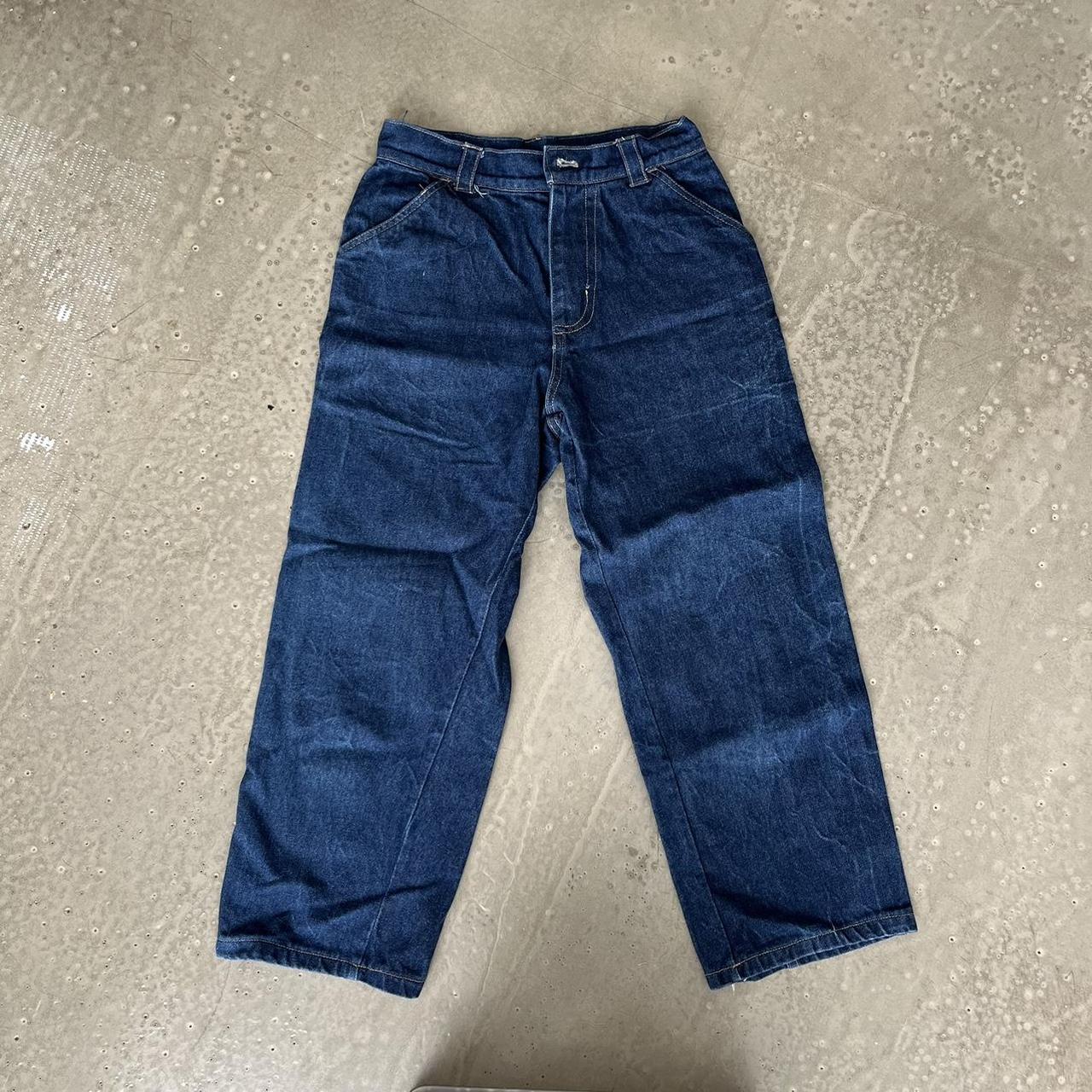 Custom made wide leg jeans inspired by the Carhartt... - Depop