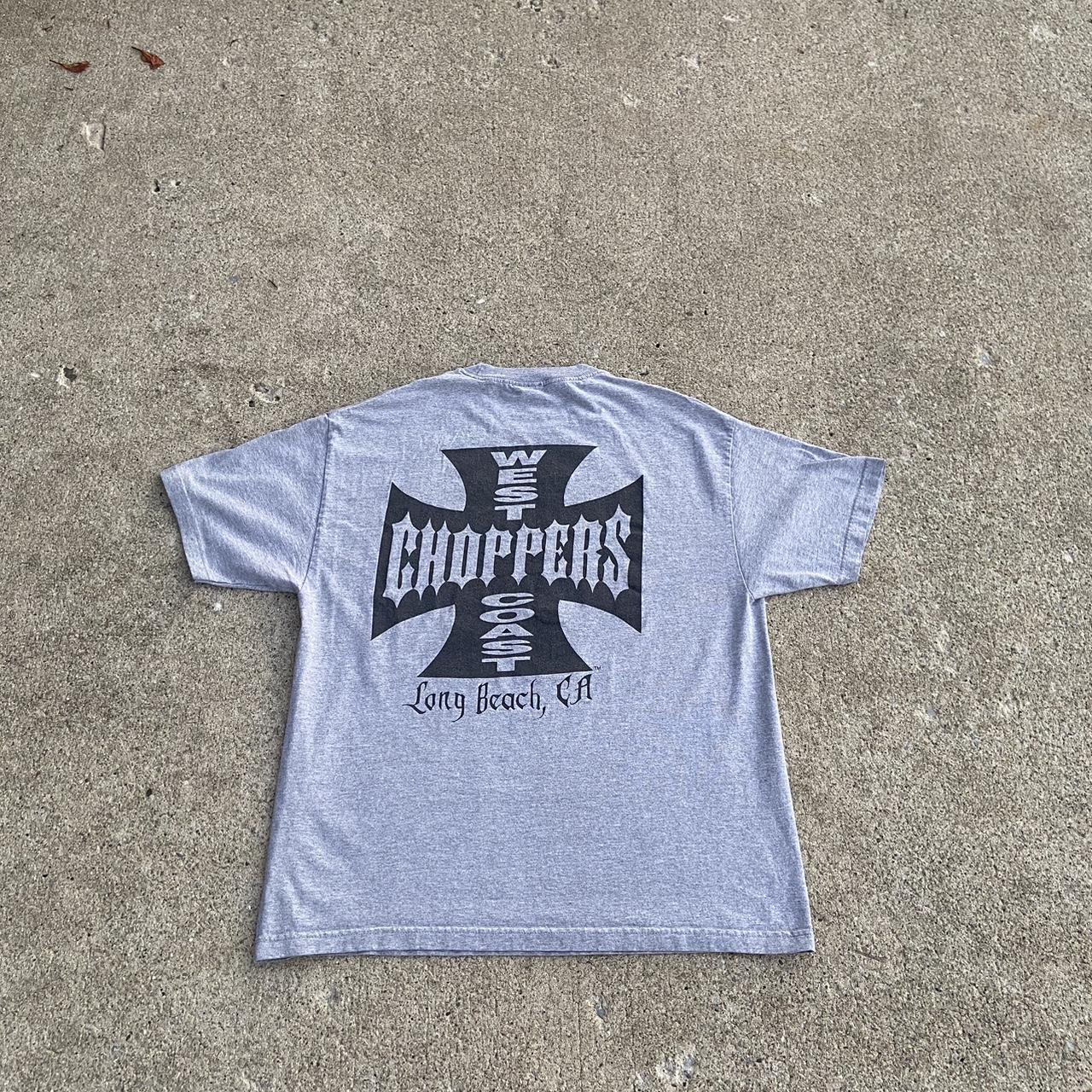 Real Nice Grey West Coast Choppers Tee🏍️ Shirt is in... - Depop