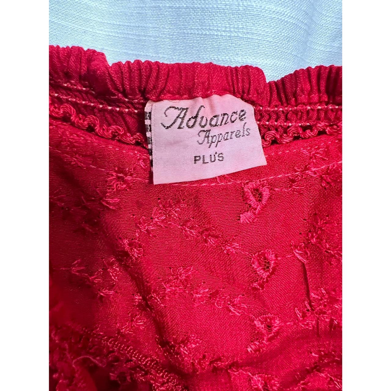 Advance Apparels Plus fairy dress in faded red with... - Depop