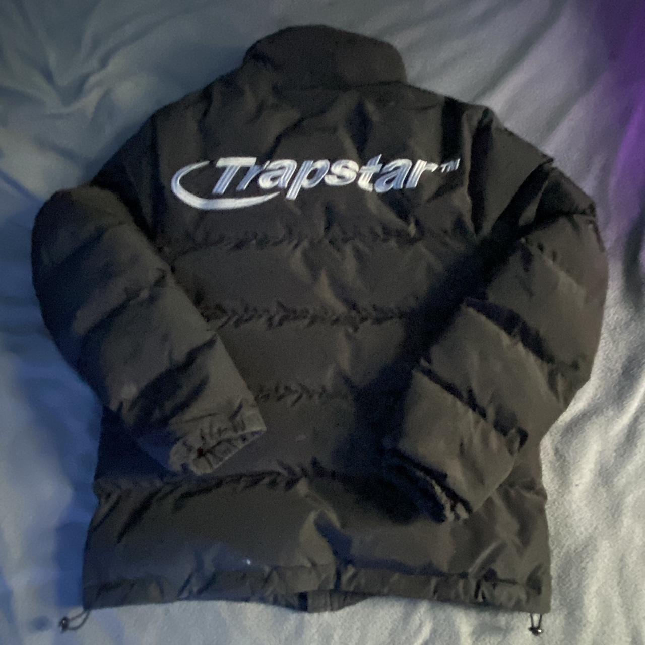 trapstar hyperdrive coat black price negotiable... - Depop