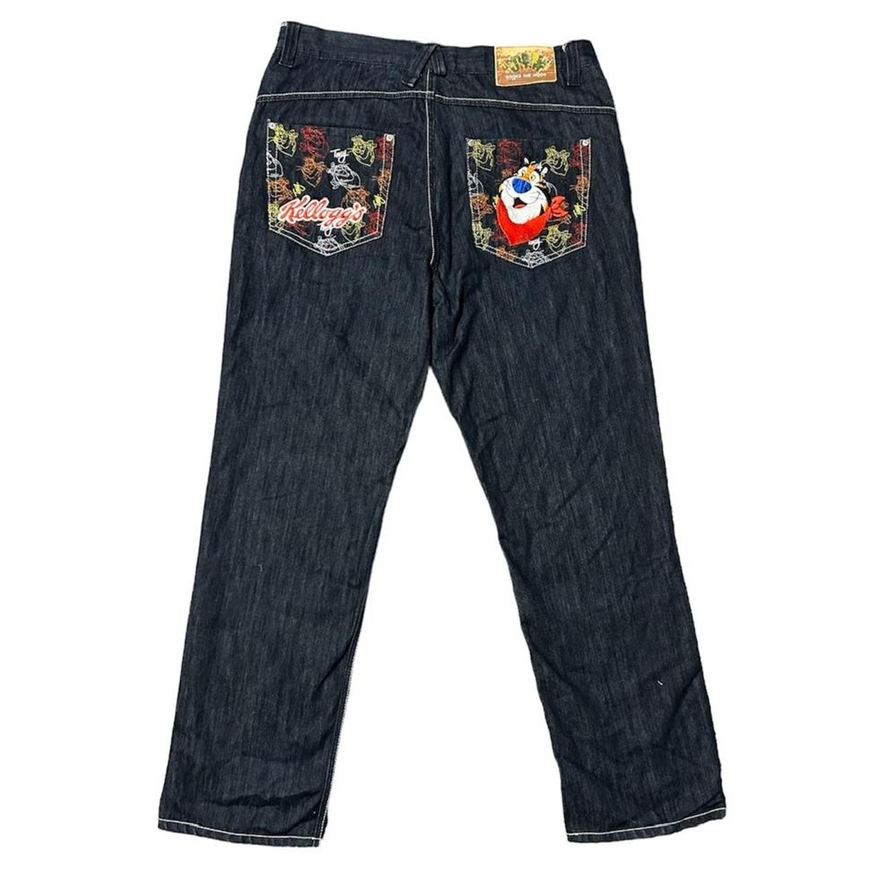 RARE Tony the Tiger “under the hood” denim. Size 38.... - Depop