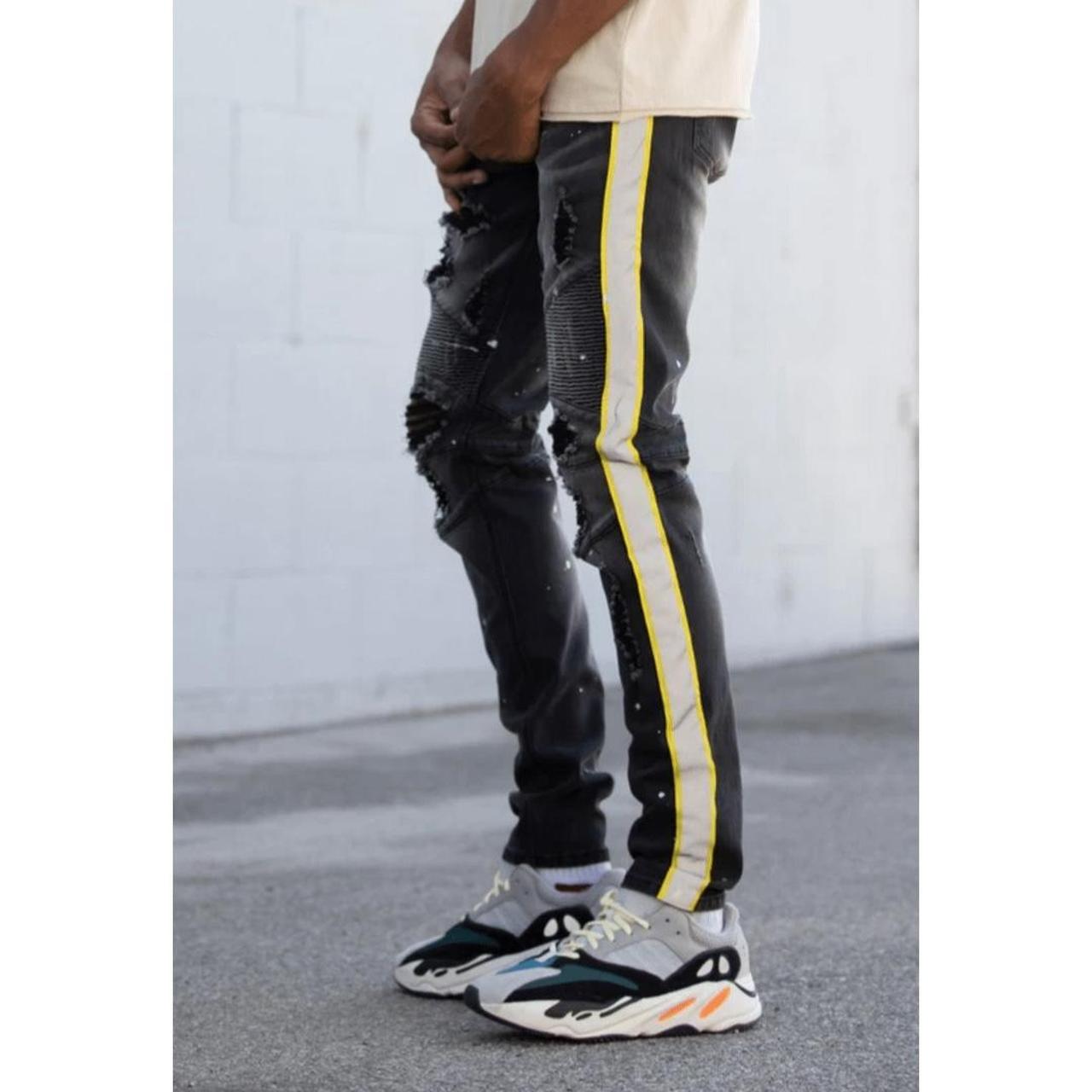 KDNK strip slim jeans 🚧 Brand new in package... - Depop