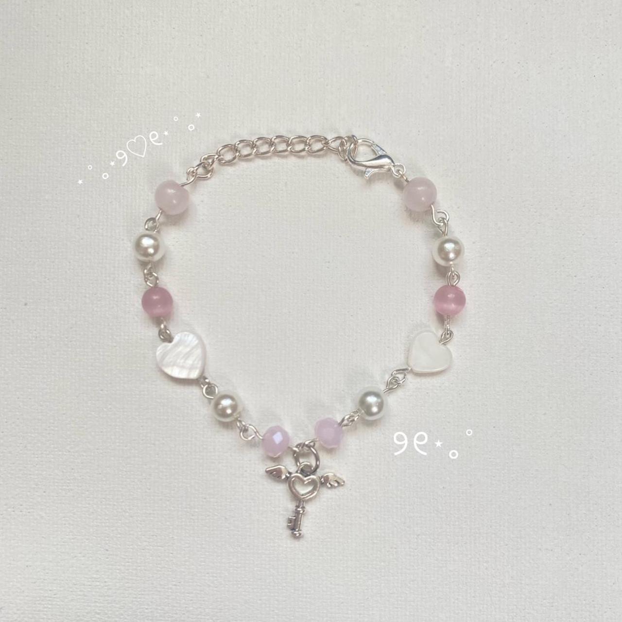 Coquette key bracelet ⋆ ˚｡⋆୨♡୧⋆ ˚｡⋆ 7 in and... - Depop