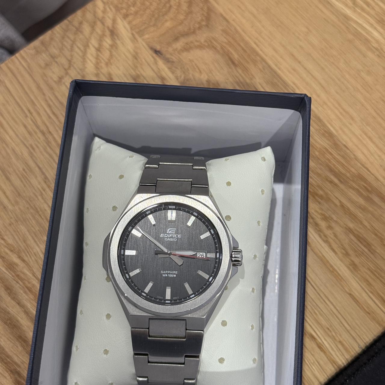 Men's Casio Edfice watch Sapphire Crystal Slight... | Depop