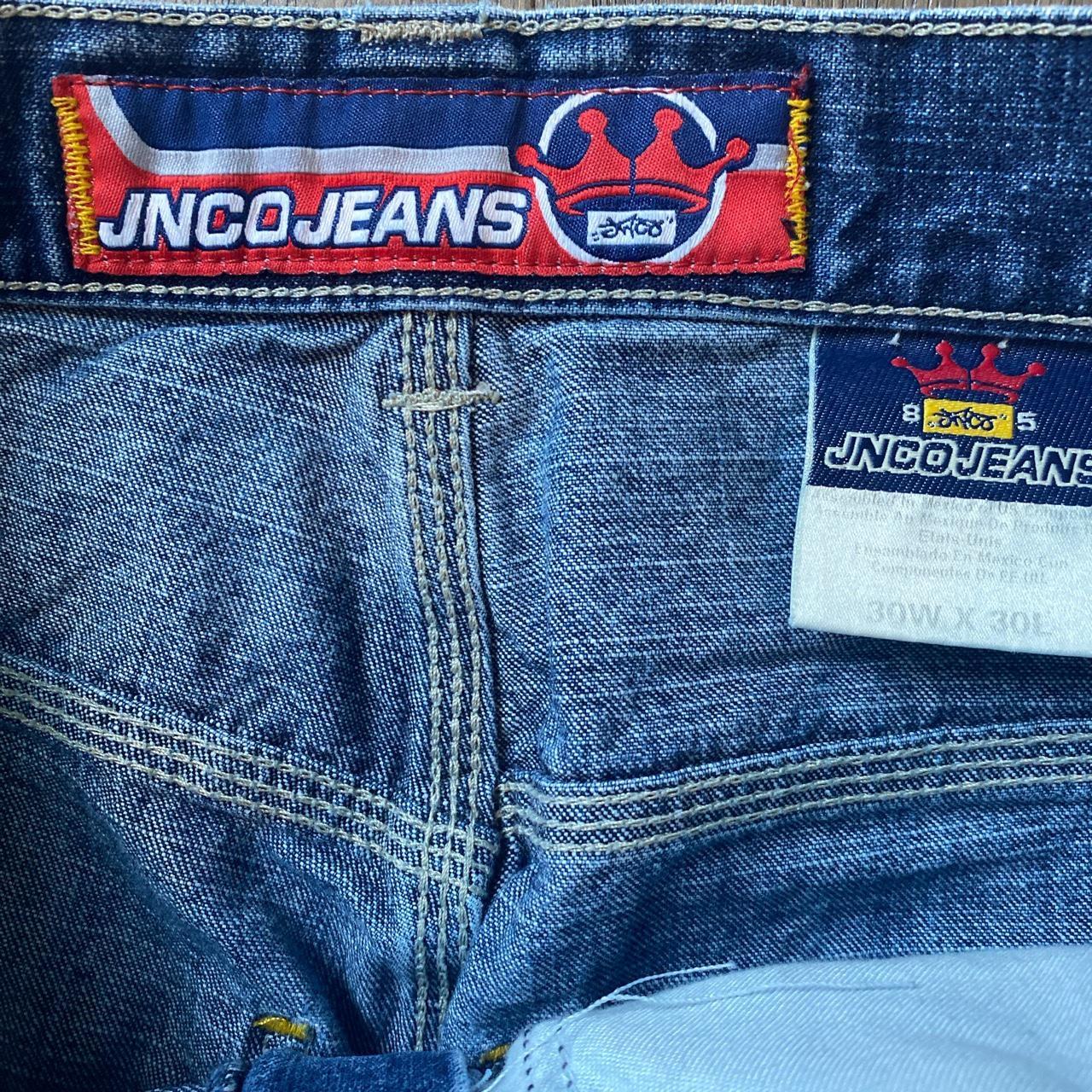 Super Rare Jnco Jeans Yellow Stripped Size 3030 Depop