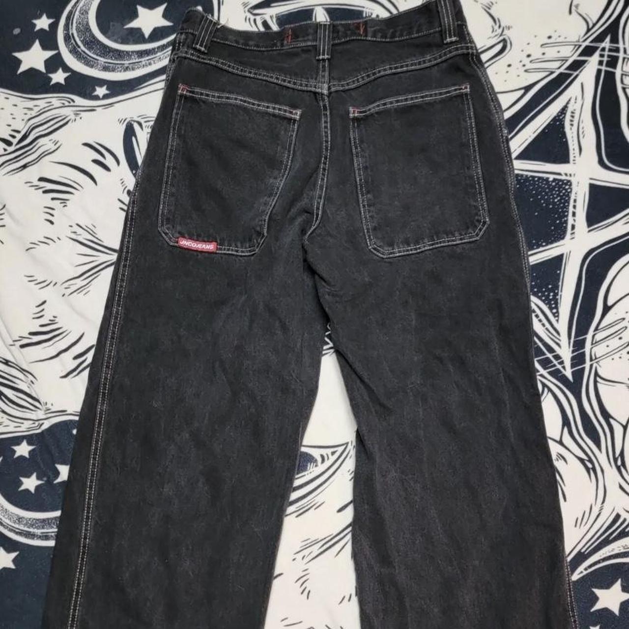 Jnco tribal snake print jeans, tagged 32/32, baggy... - Depop