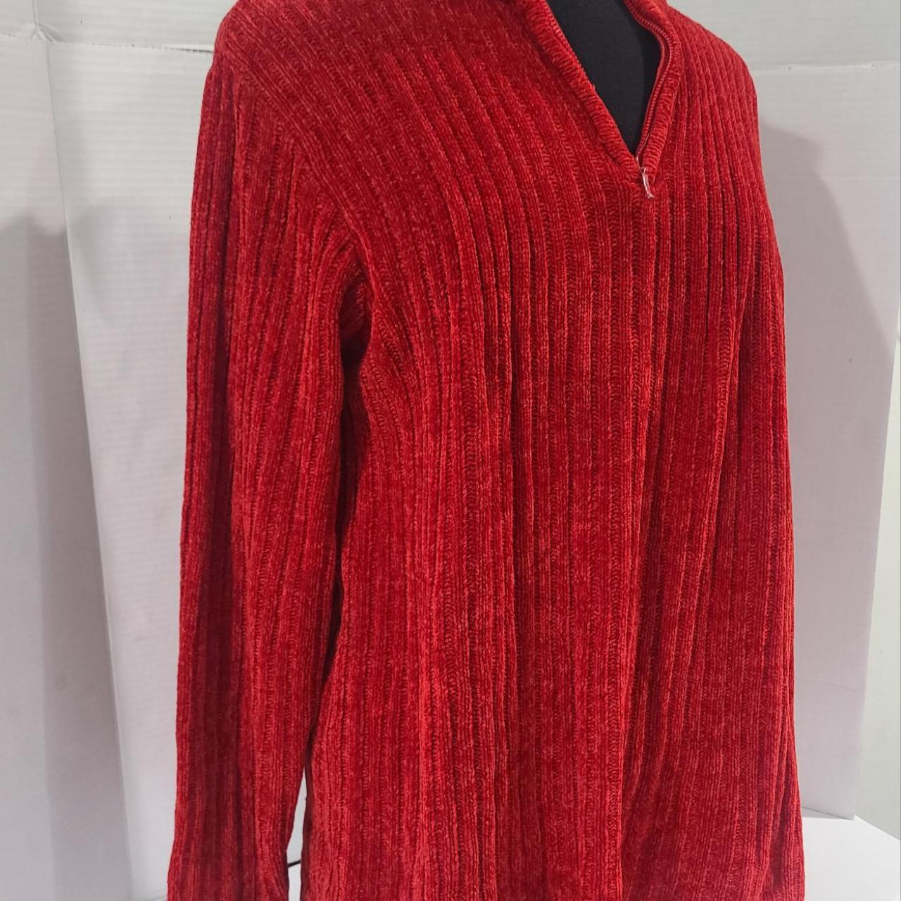 CLASSIC ELEMENTS women's red Quarter Zip Pullover... - Depop