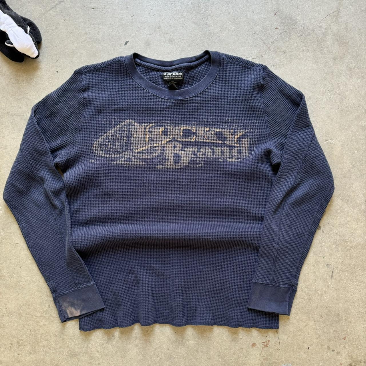 Super calm vintage Y2K Lucky Brand thermal long... - Depop