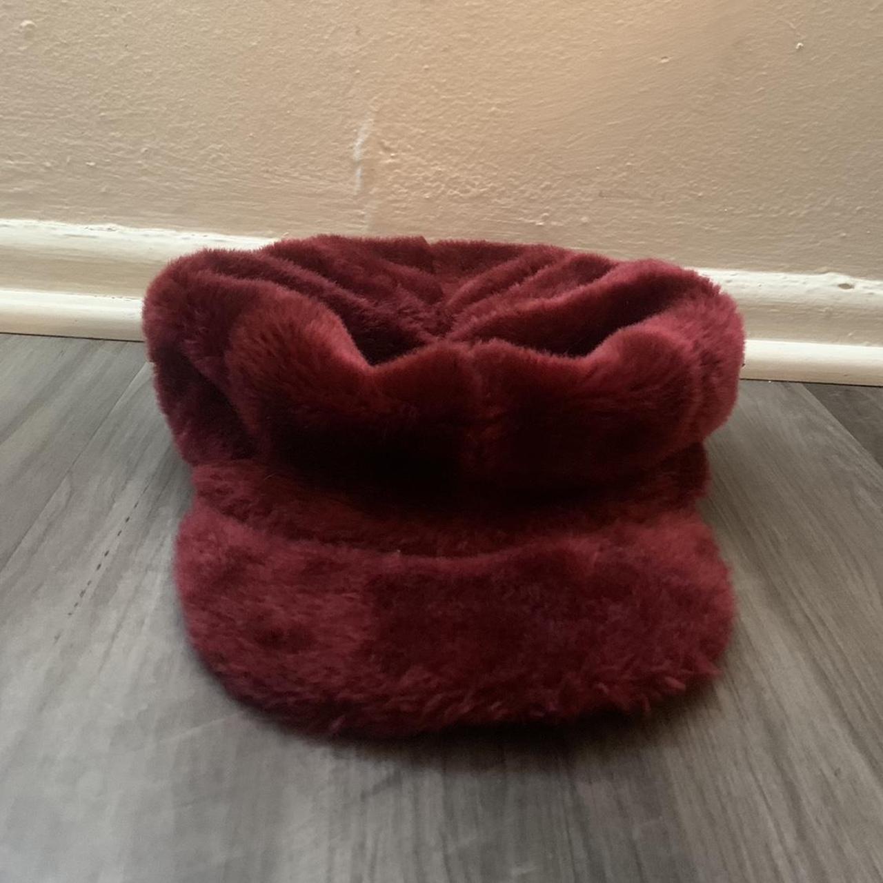 [ ON HOLD DO NOT BUY ] Y2K Fuzzy Cap like new... - Depop