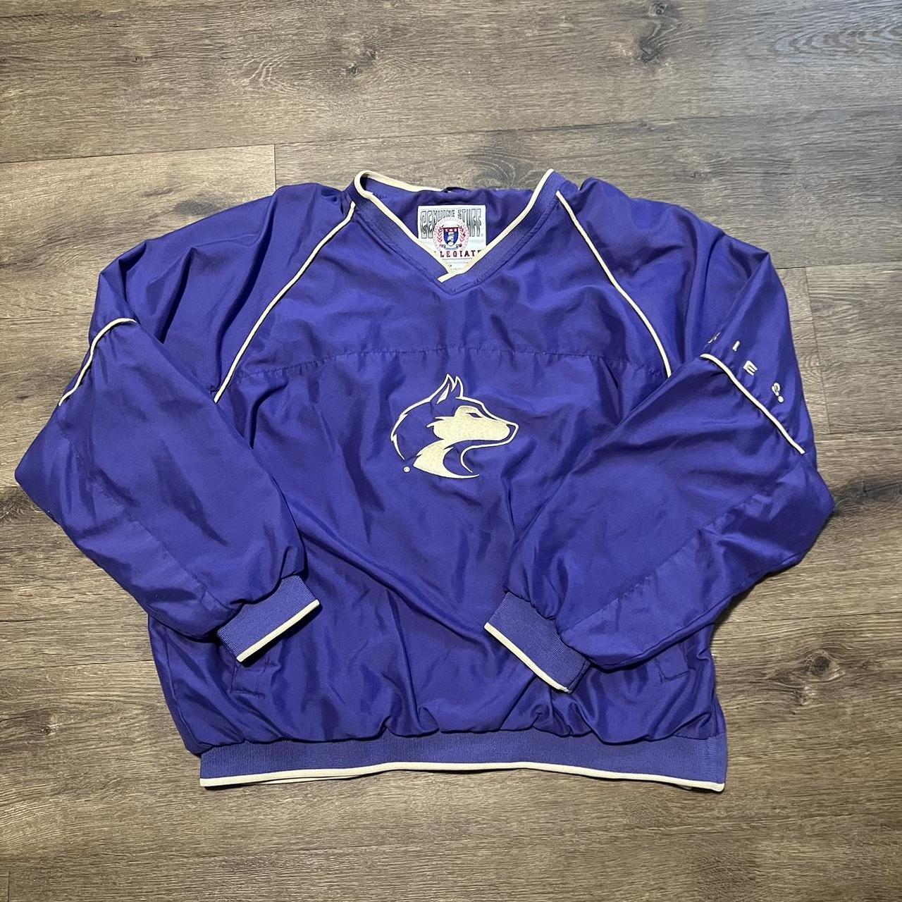 University of Washington Huskies Vintage Heavy Crewneck - Depop