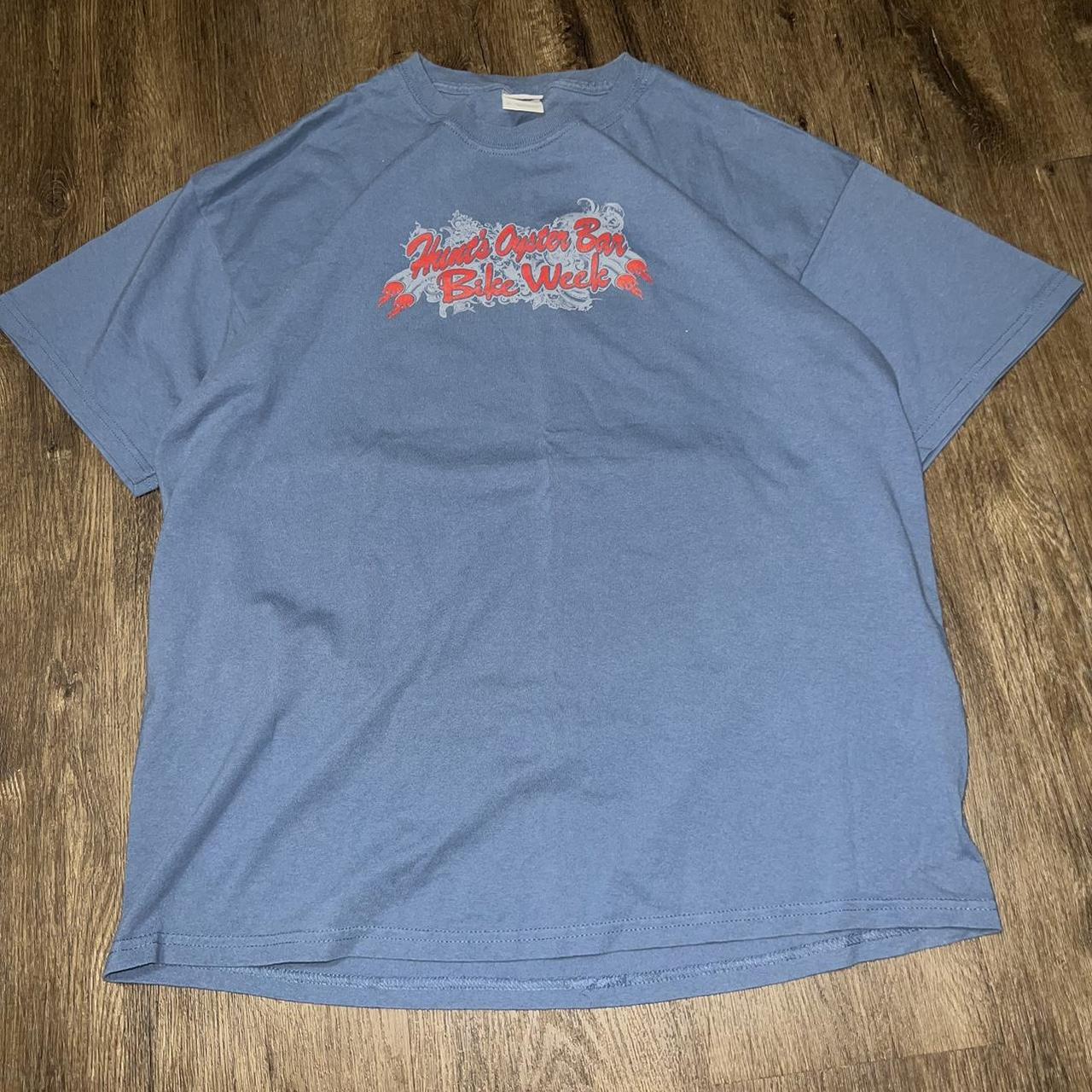 Fishing Biker Graphic T-Shirt - Depop