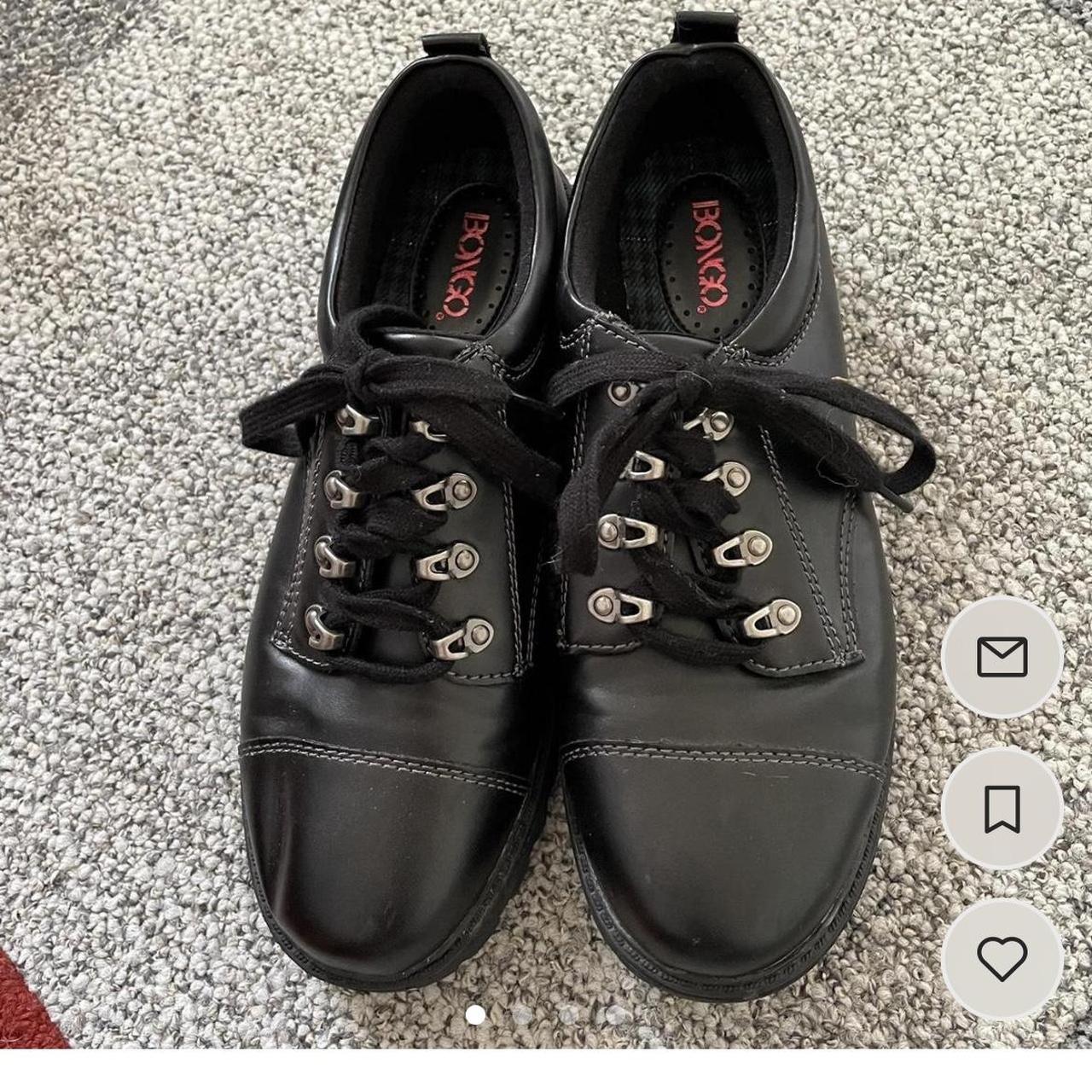 REPOP: 90s Bongo Black Shoes Size 9 dm me with any... - Depop