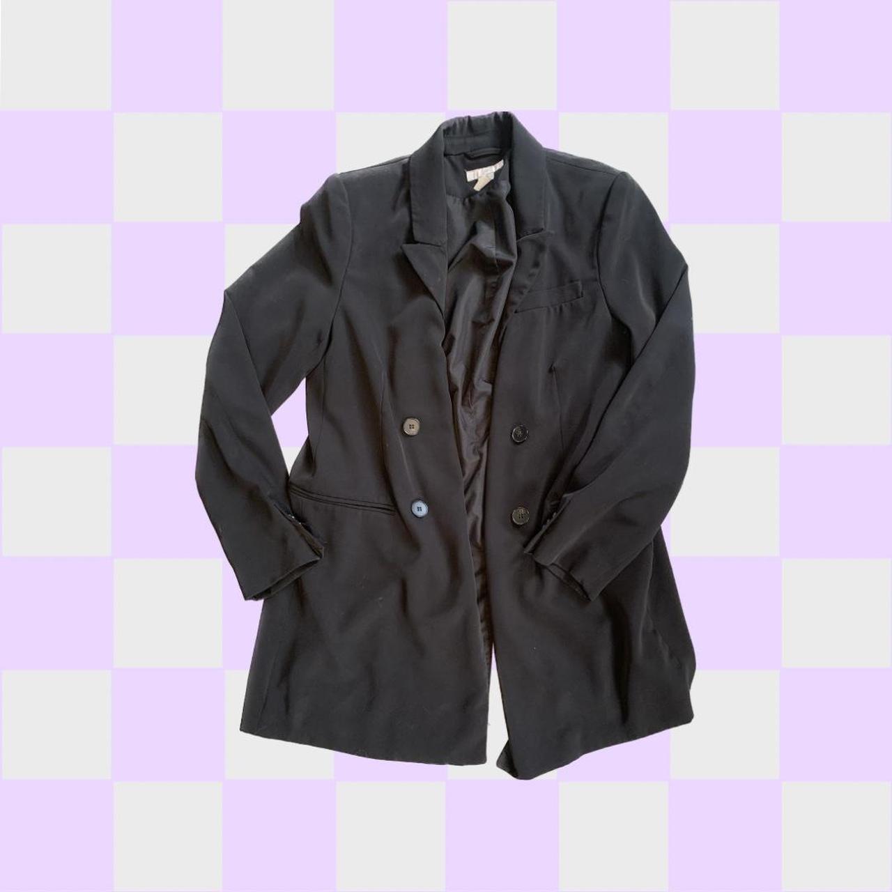 H&M Women's Black Tailored-jackets | Depop