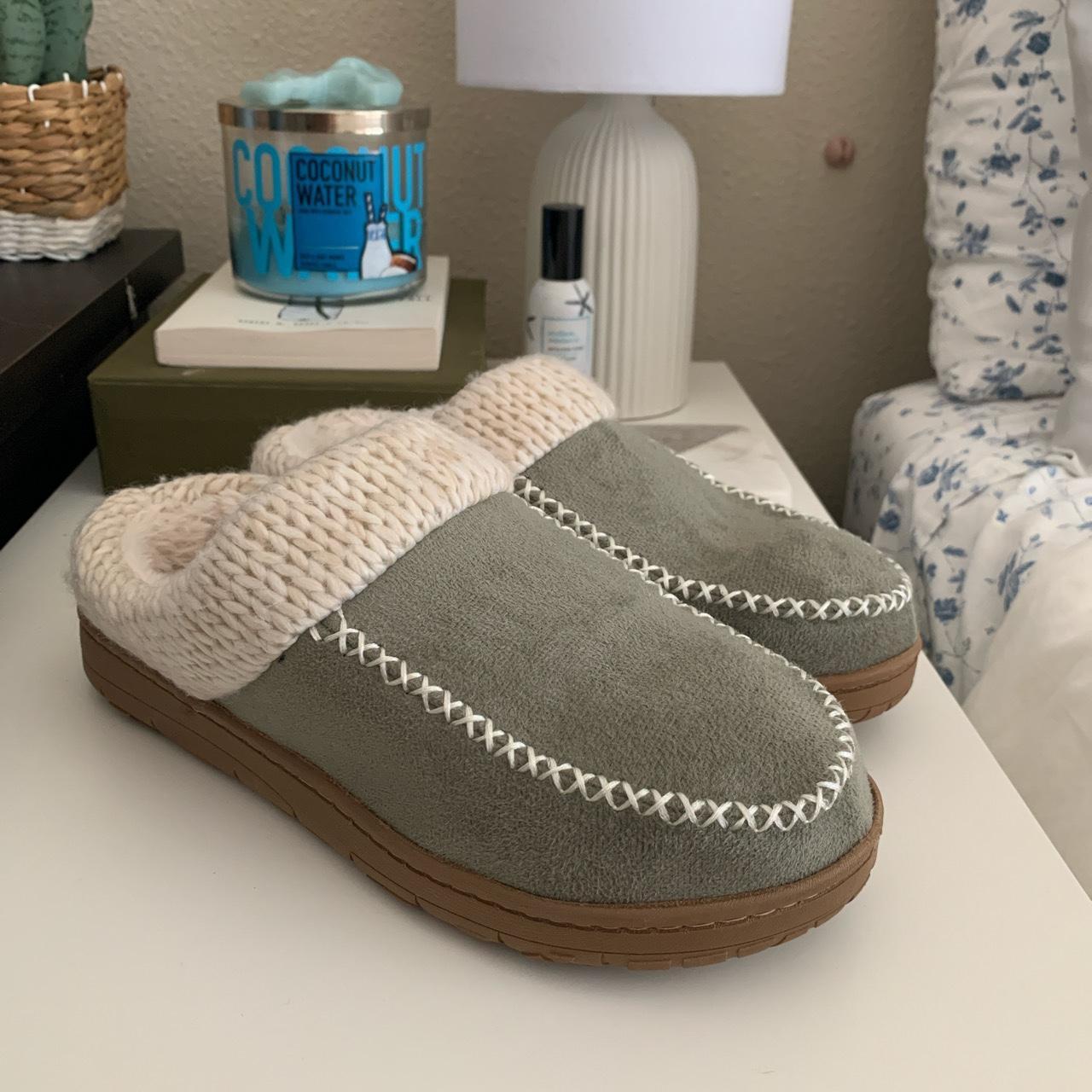 Walmart sage/army green slipper Super comfy (Size... - Depop