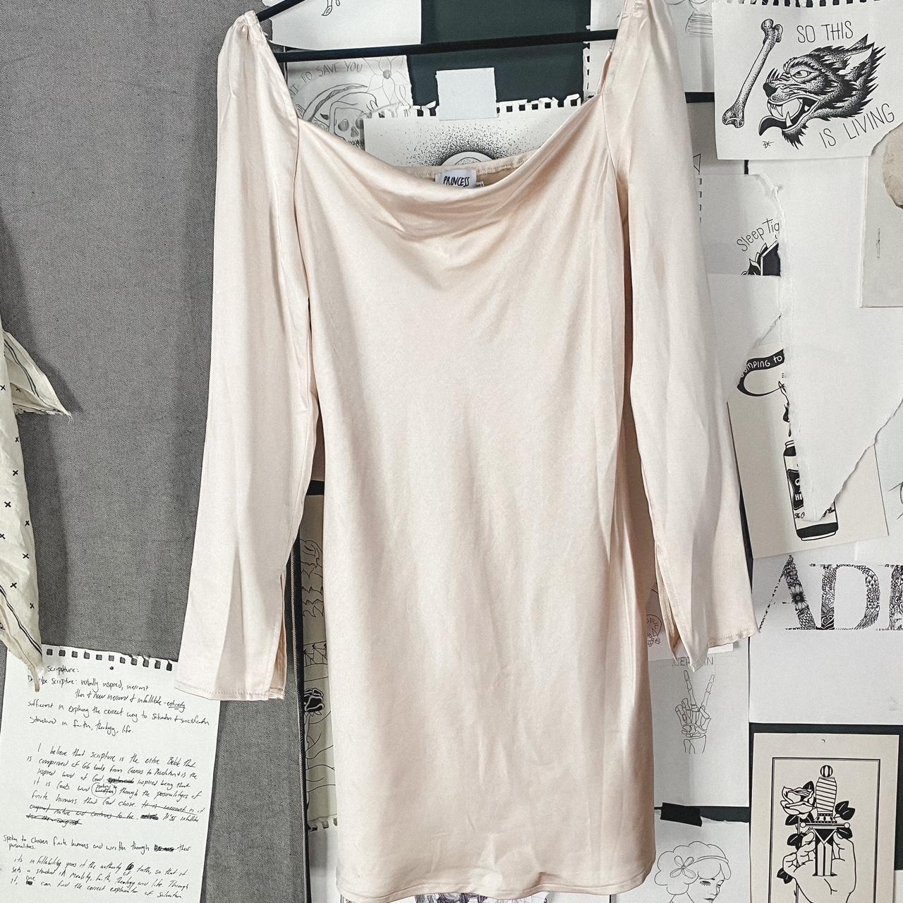 princess polly champaign mini dress. size 6. super... - Depop