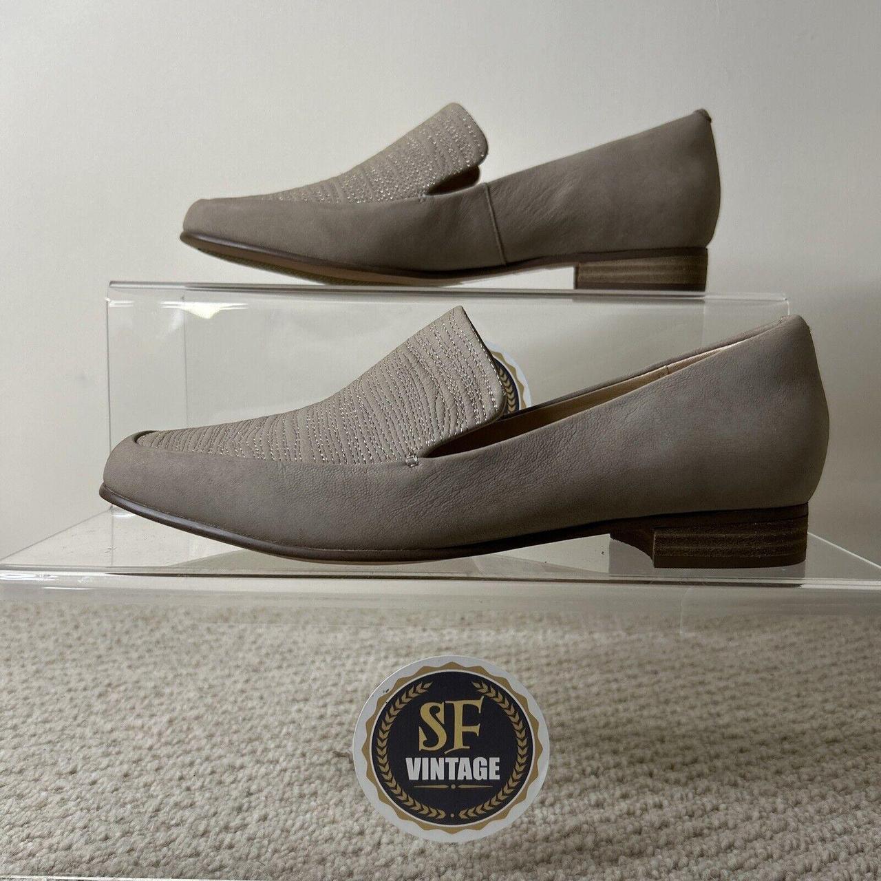 Clarks Ladies Pure Sense Shoes Sand Nubuck Loafers... - Depop