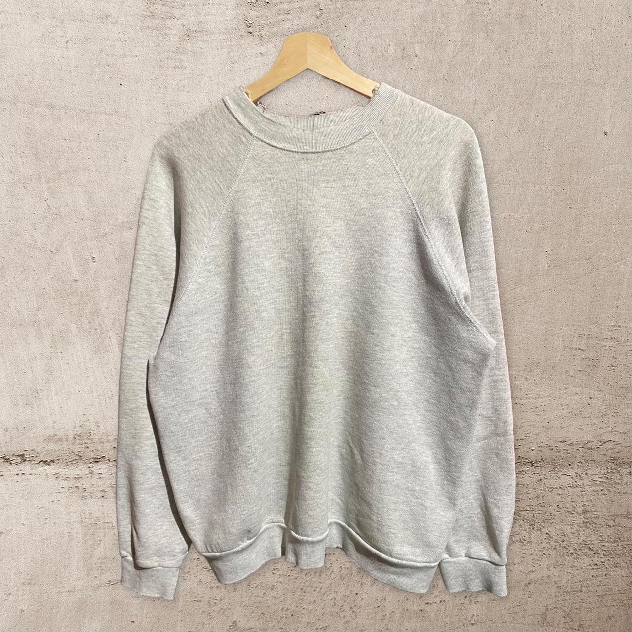 Plain Light Grey Crewneck - Large Product Details:... - Depop