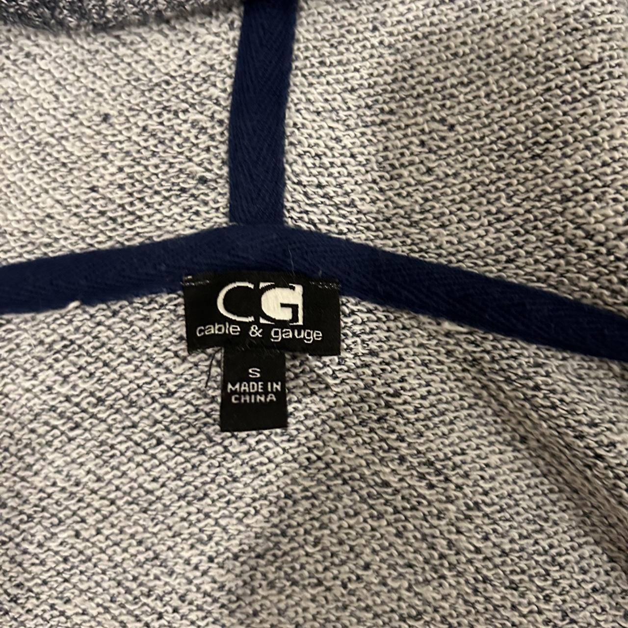 Grey and blue hooded robe #loungewear | Depop