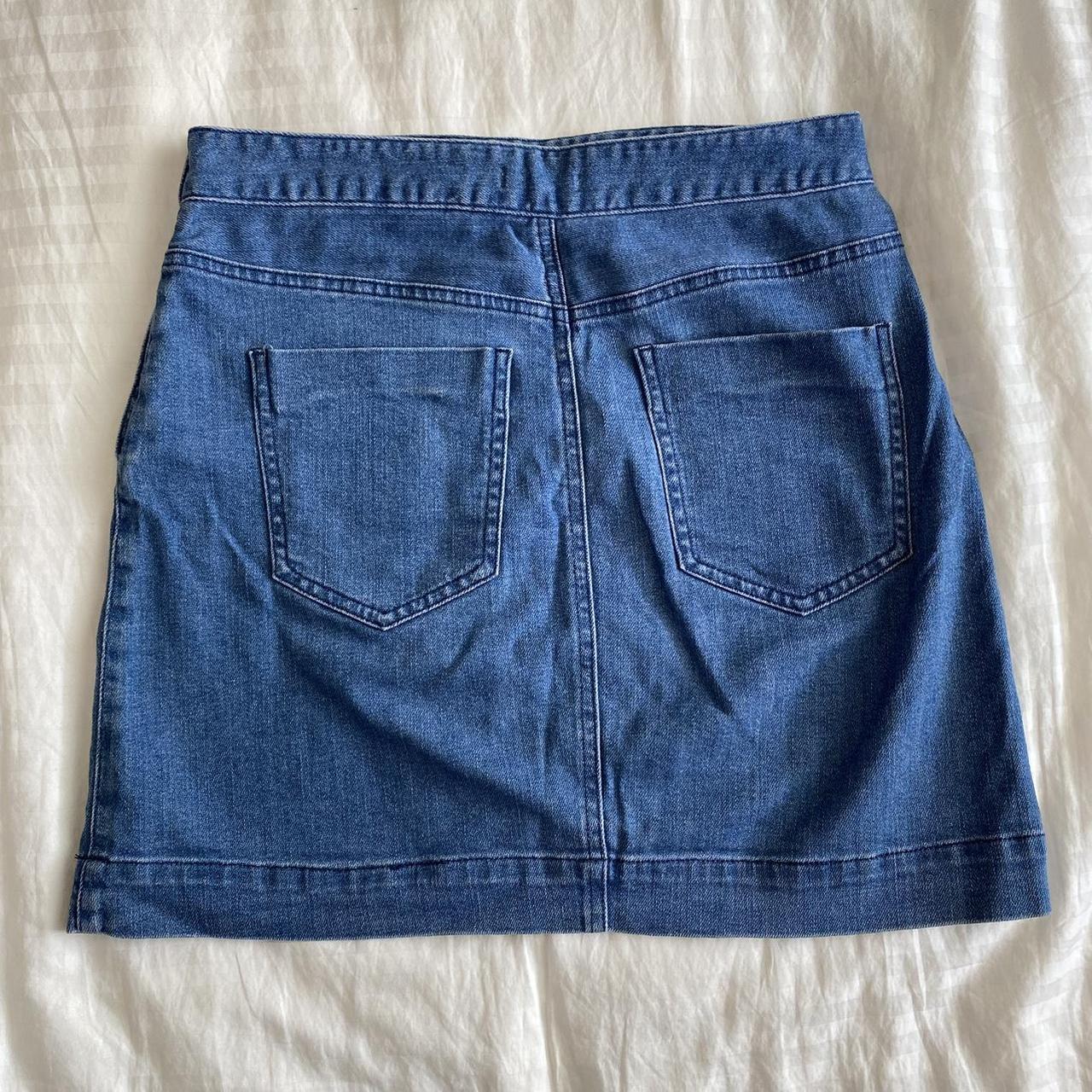 DENIM MINI SKIRT Francesca’s Collections Harper... - Depop