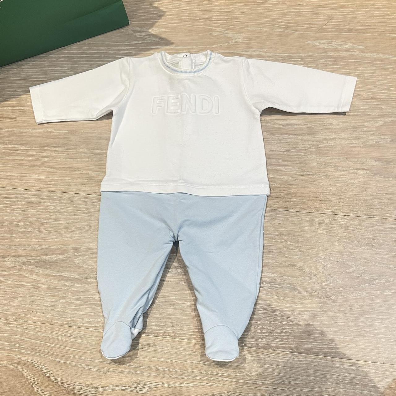 Fendi Kids Fendi baby boy baby grow size 3 months... - Depop