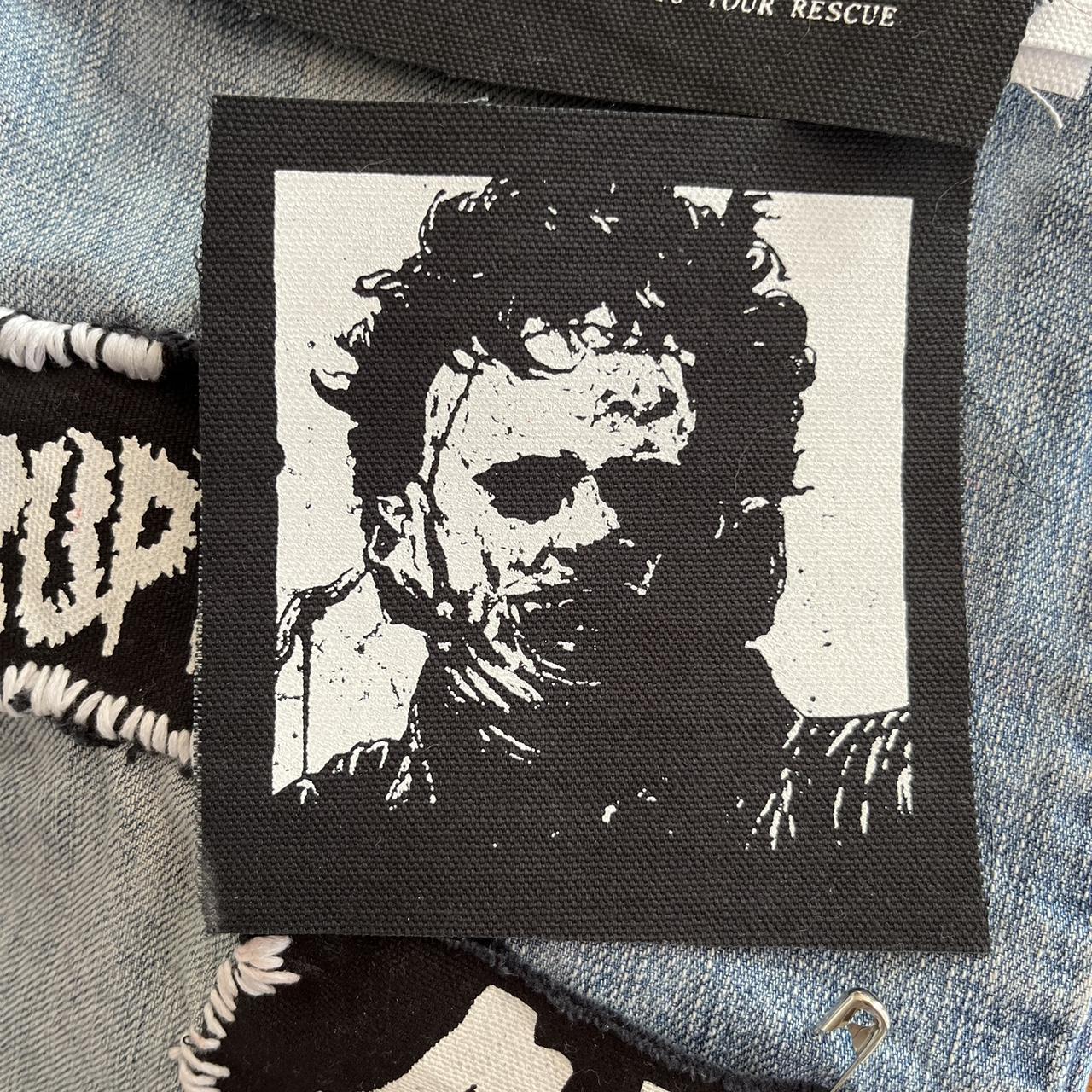 Leather face patch - Depop