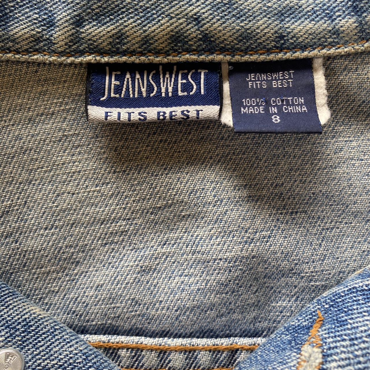 Vintage light blue denim jacket. Jeans West.... - Depop