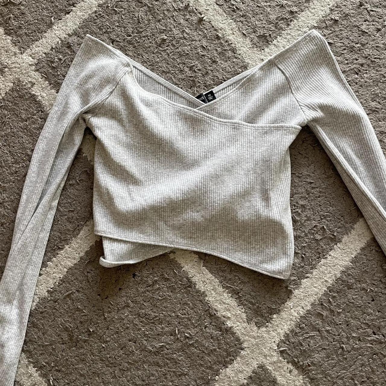 glassons off the shoulder long sleeve top worn a... - Depop