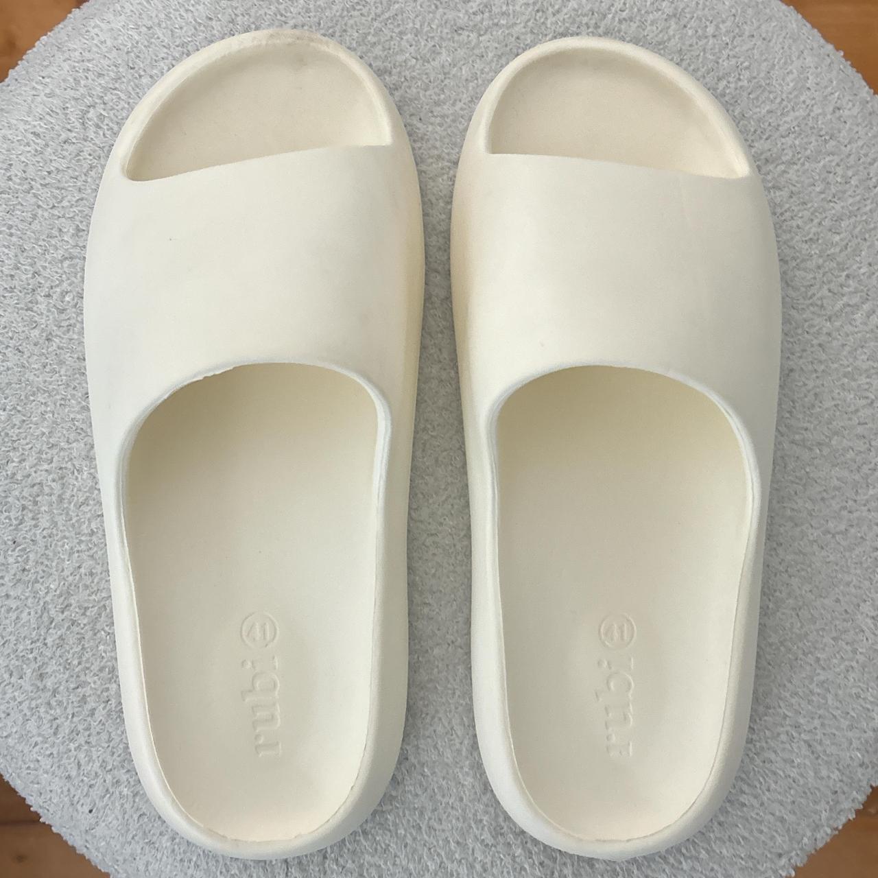 rubi cream slides - size EU 41 (fits size 9-10 US)... - Depop