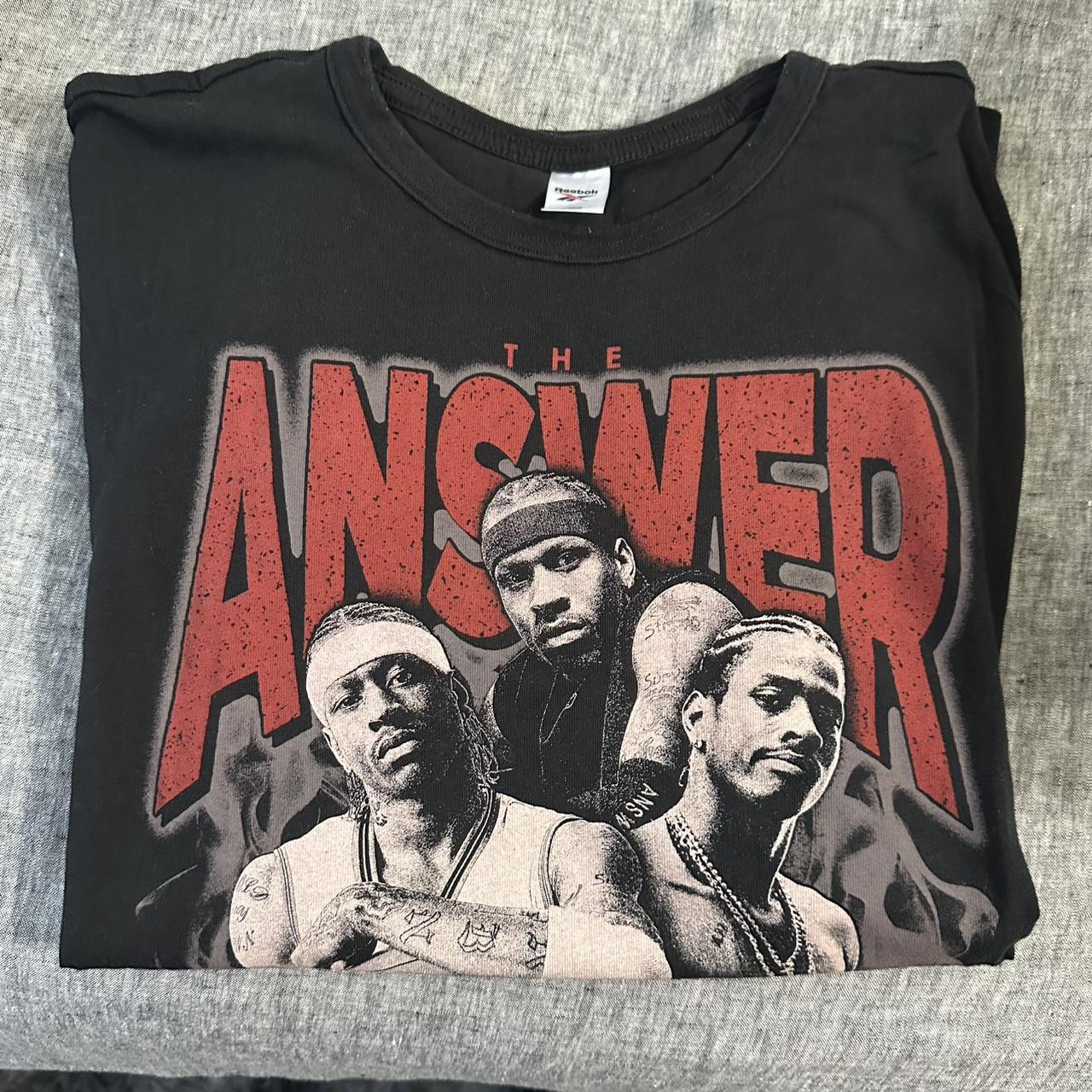 Reebok Allen Iverson The Answer black t-shirt #NBA... | Depop