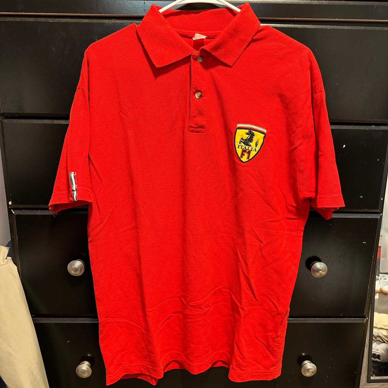 Vintage F1 Italia Ferrari Polo, Men’s XL - Depop